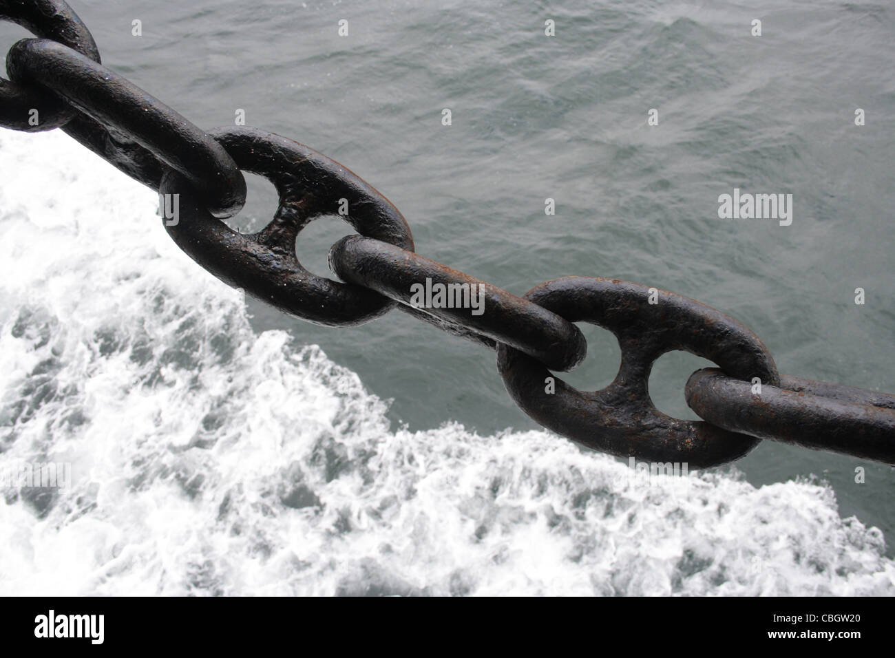 vessel equipment. Rigging. Anchor chain Stock Photo - Alamy