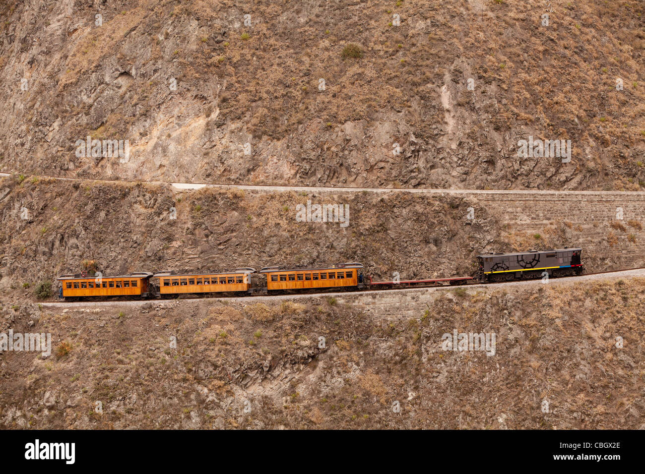 Train Going Up On Devil Nose Very Important Tourist Attraction In ...