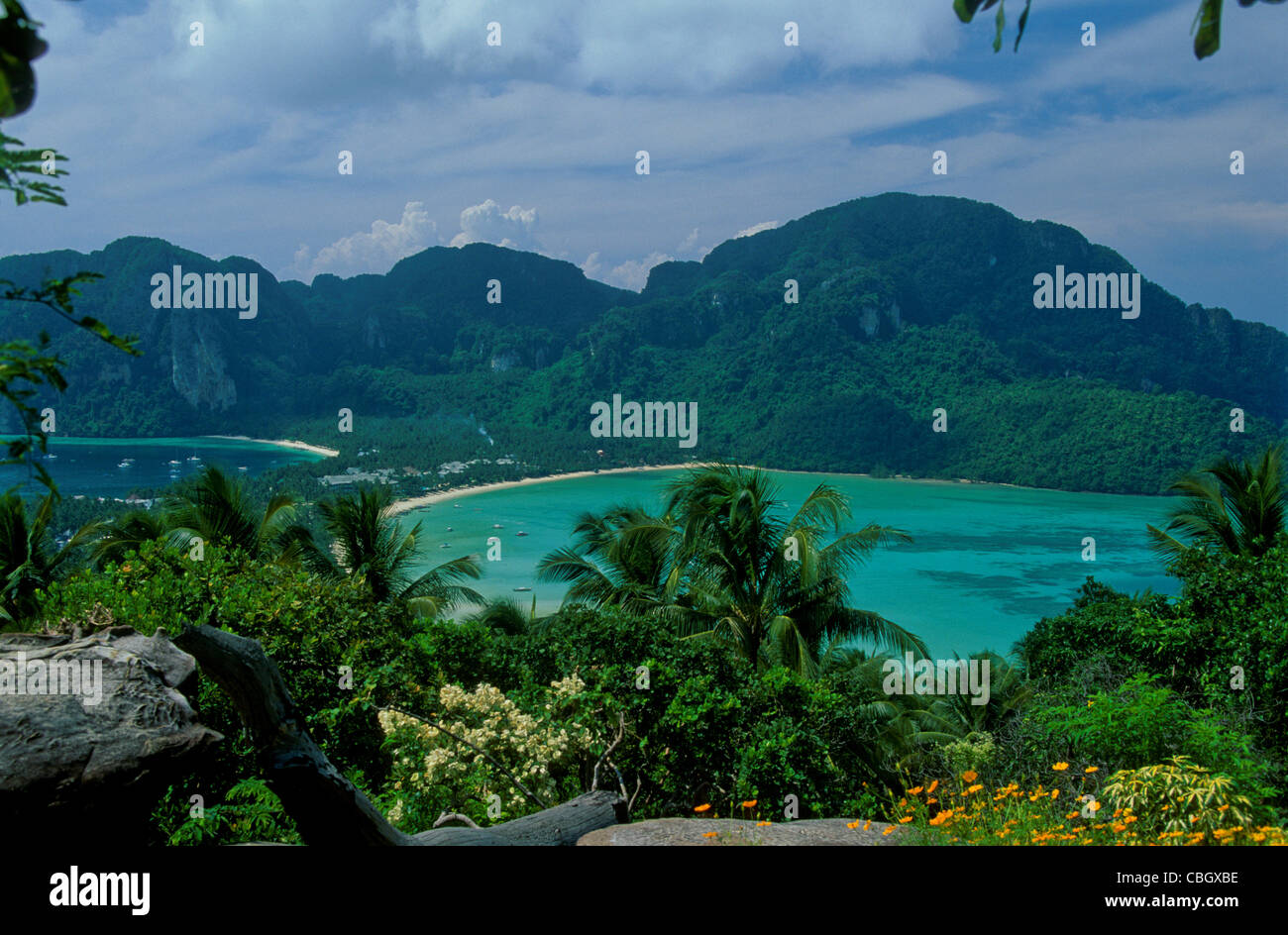 The Viewpoint on Koh Phi Phi Island Stock Photo - Alamy