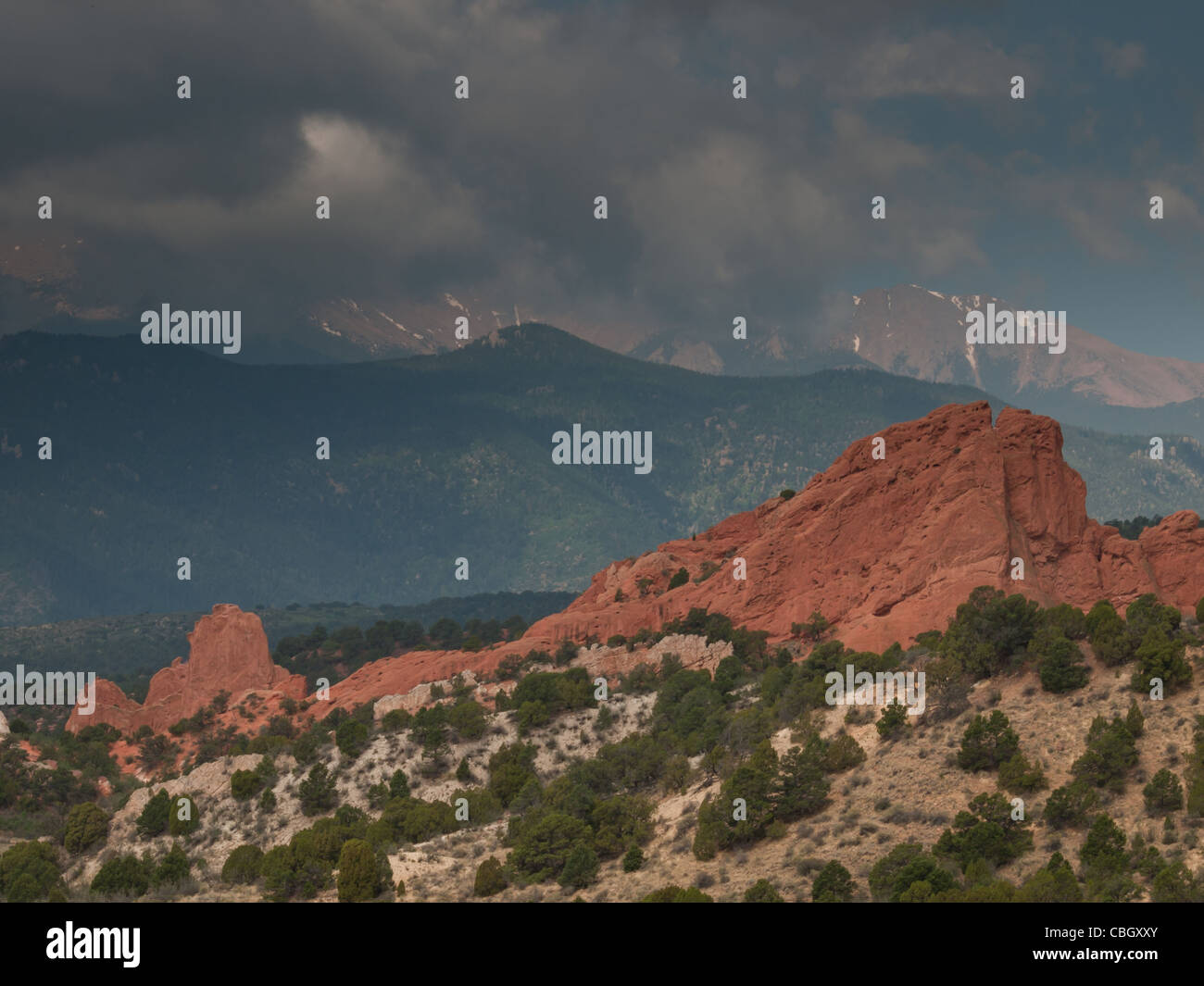 Garden of the Gods Rock Formation in Colorado Stock Photo - Alamy
