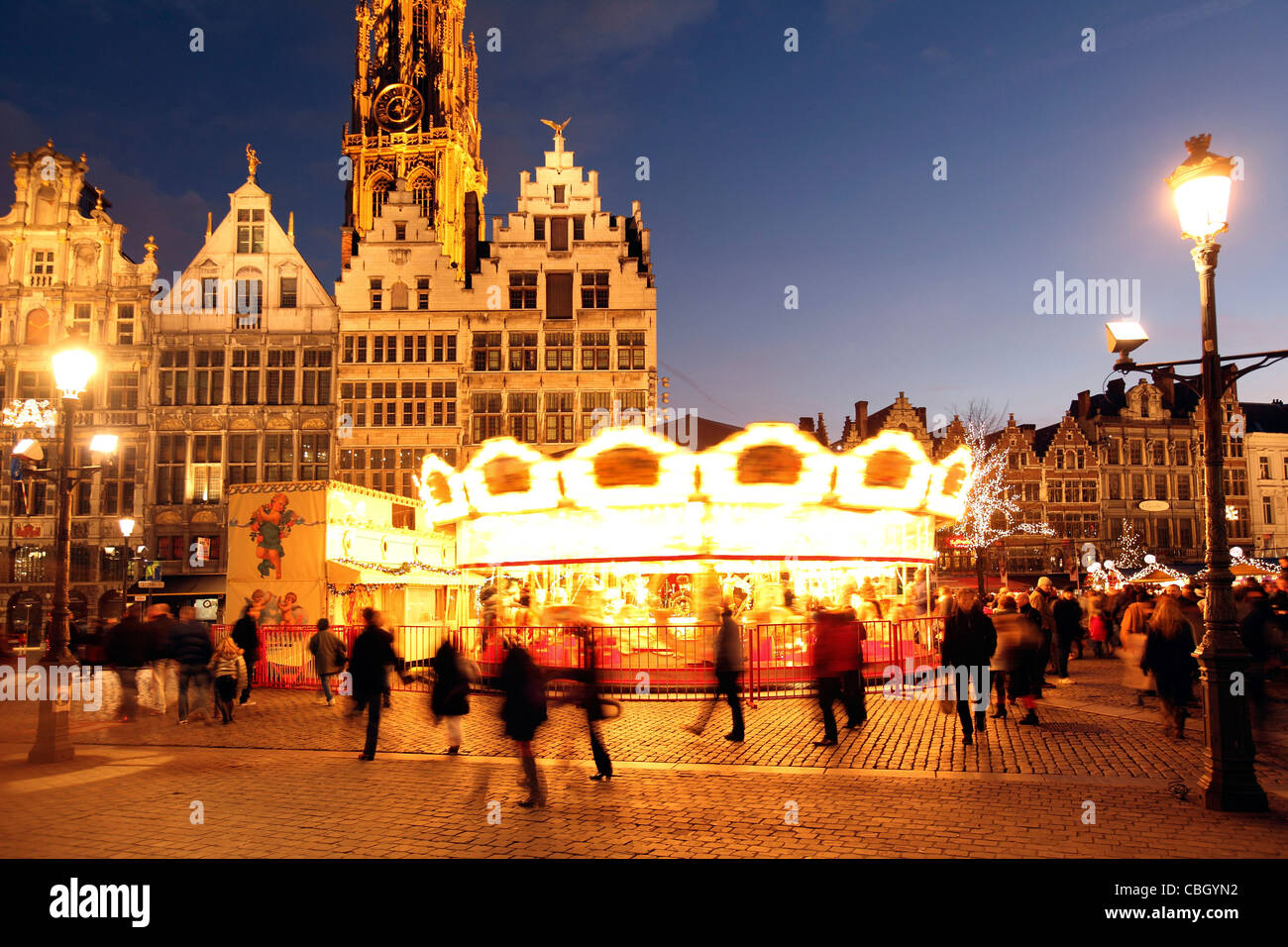 Grote markt christmas antwerp hi-res stock photography and images - Alamy