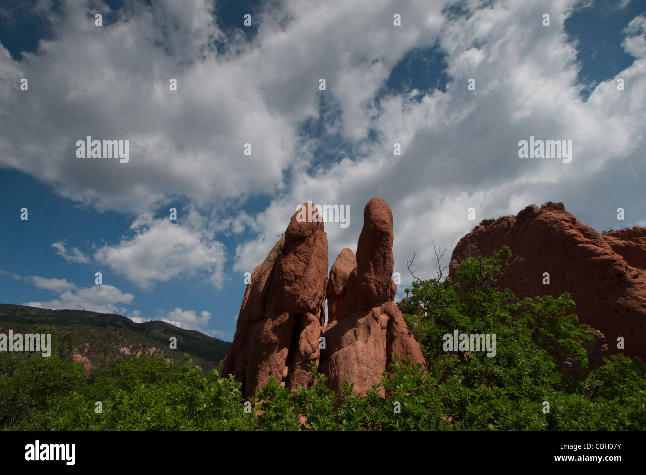 Garden of the Gods Rock Formation in Colorado Stock Photo - Alamy