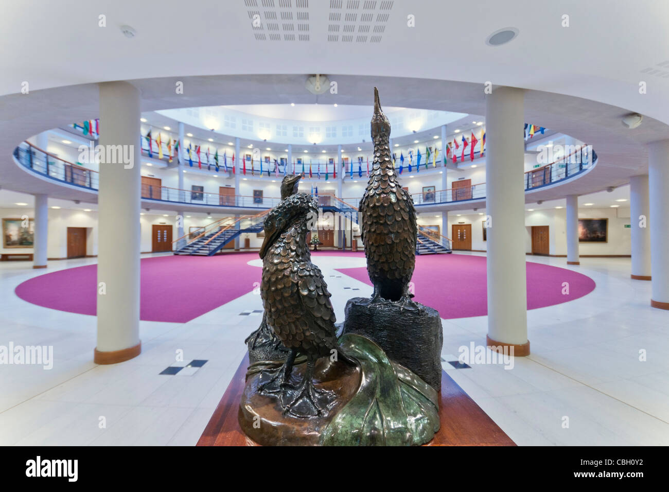 The entrance hall at the Joint Services Command and Staff College at ...