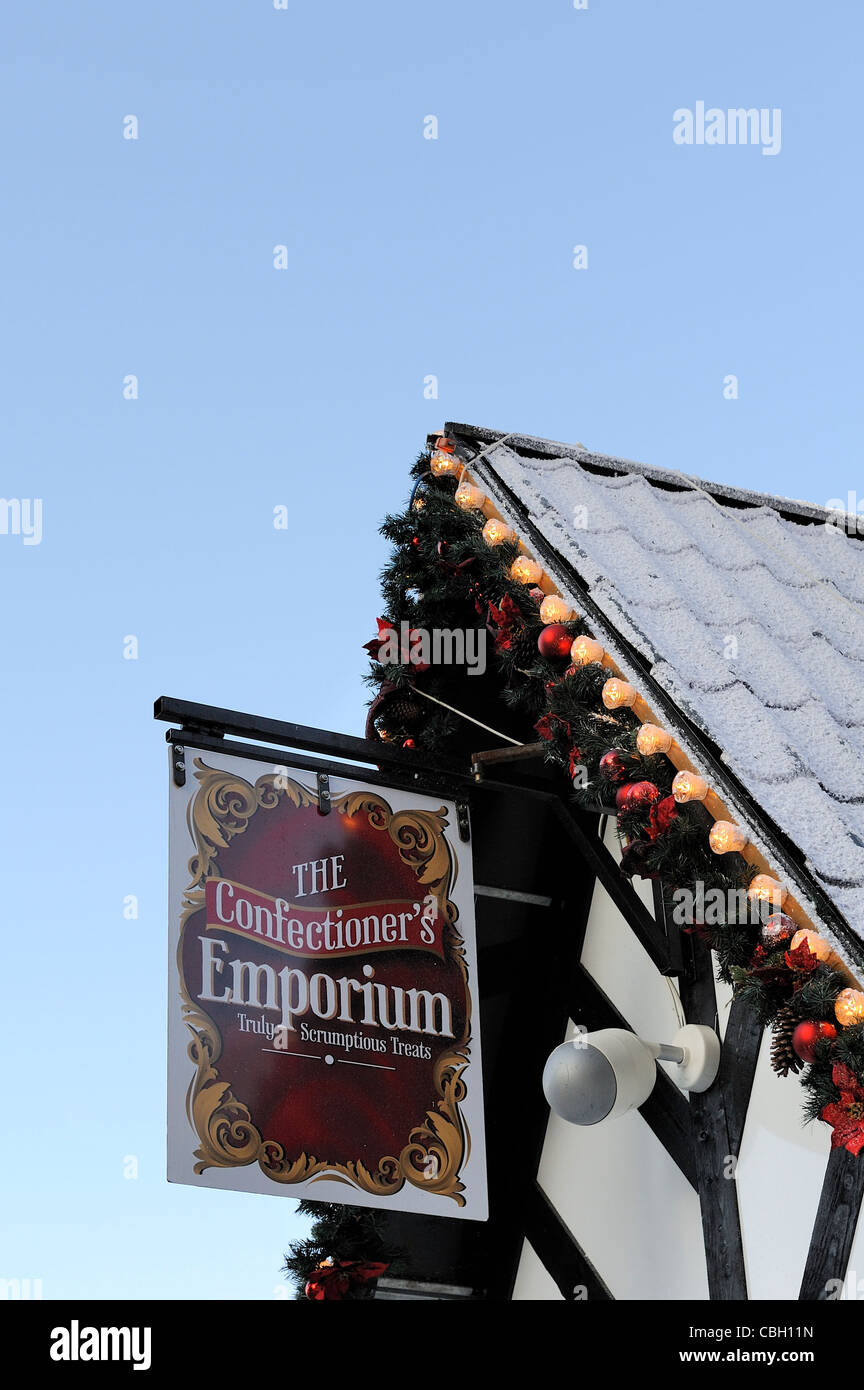 Christmas market stall sign hi-res stock photography and images - Alamy