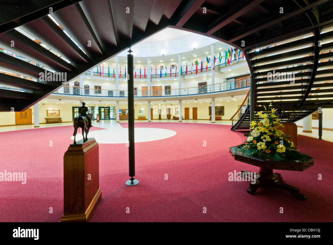 The entrance hall at the Joint Services Command and Staff College at ...