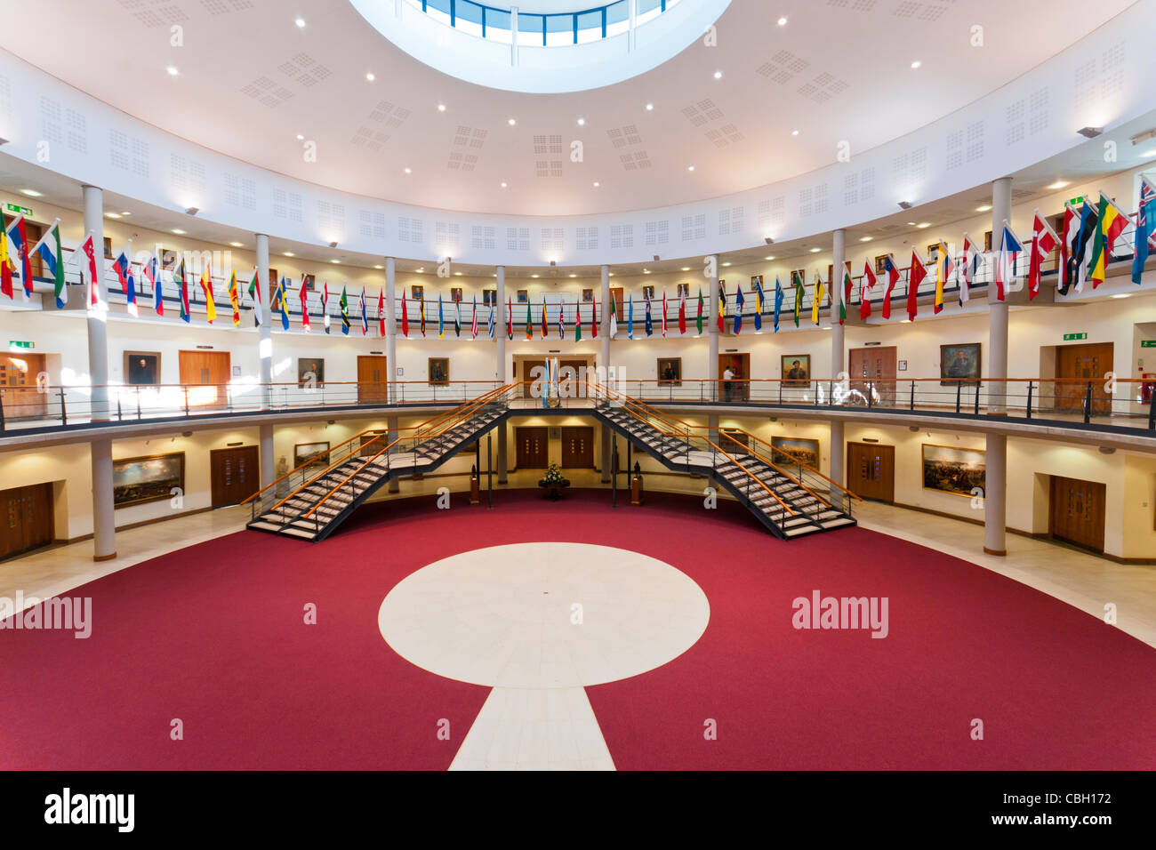 The entrance hall at the Joint Services Command and Staff College at ...