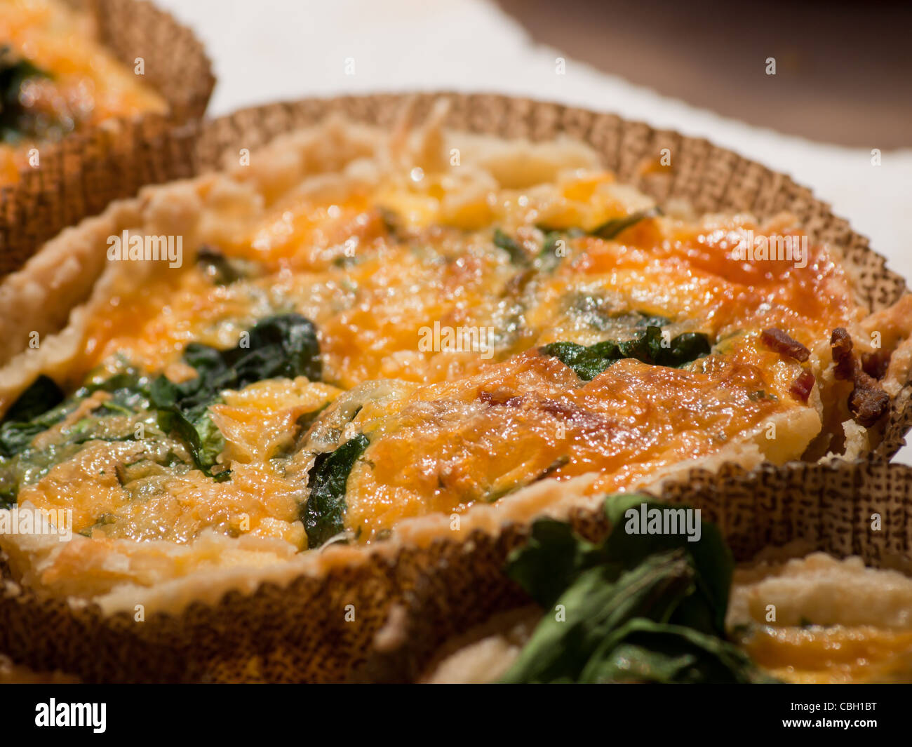 Quiches display savory pastry hi-res stock photography and images - Alamy