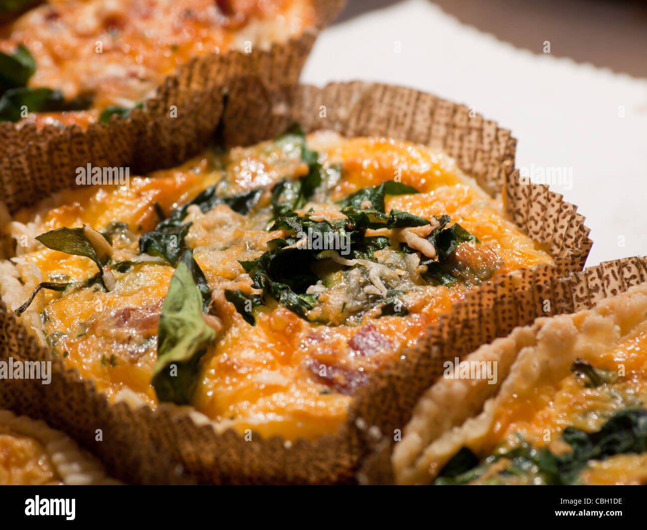 Quiches display savory pastry hi-res stock photography and images - Alamy