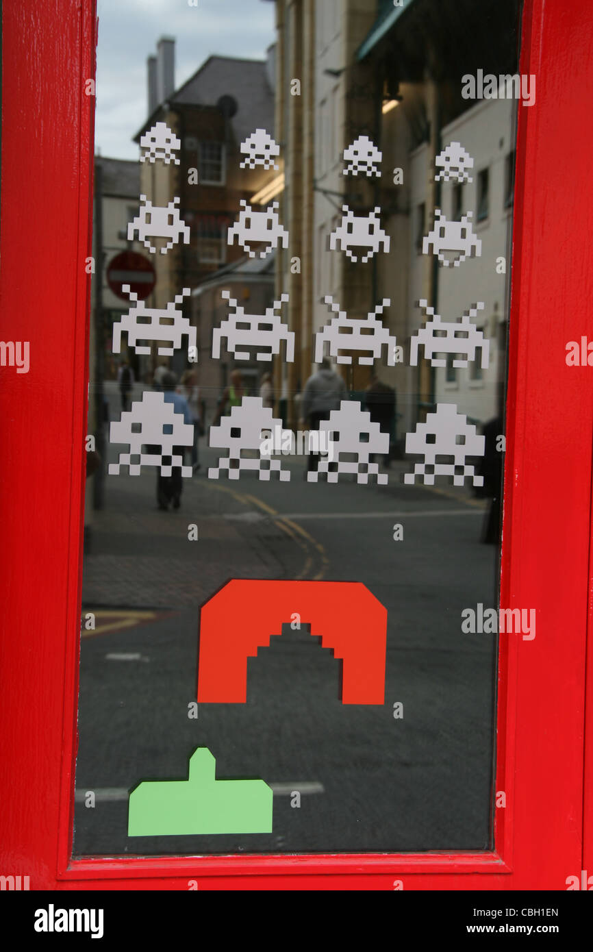 space invaders game image on computer games shop window in wales great ...