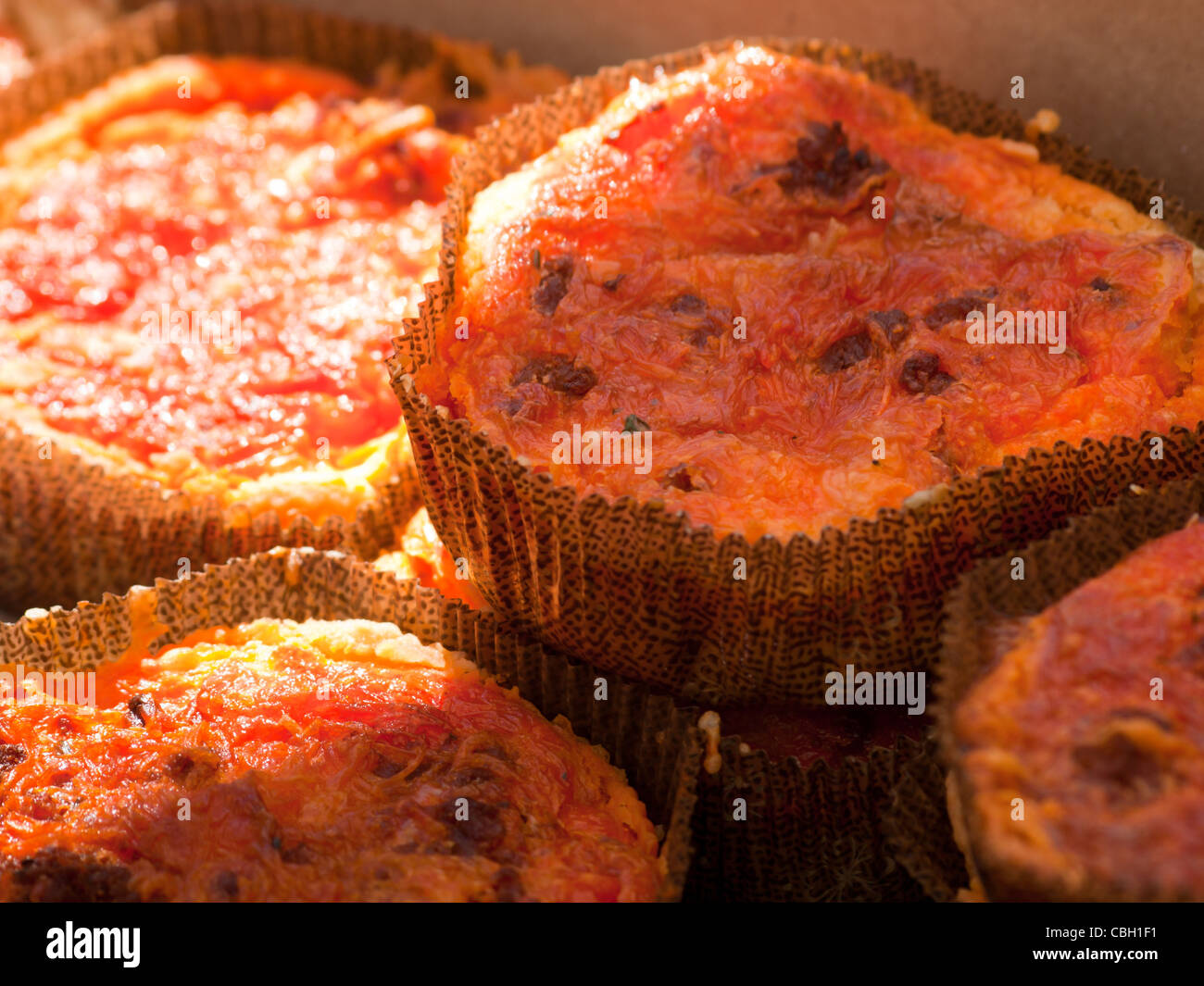 Quiches display savory pastry hi-res stock photography and images - Alamy