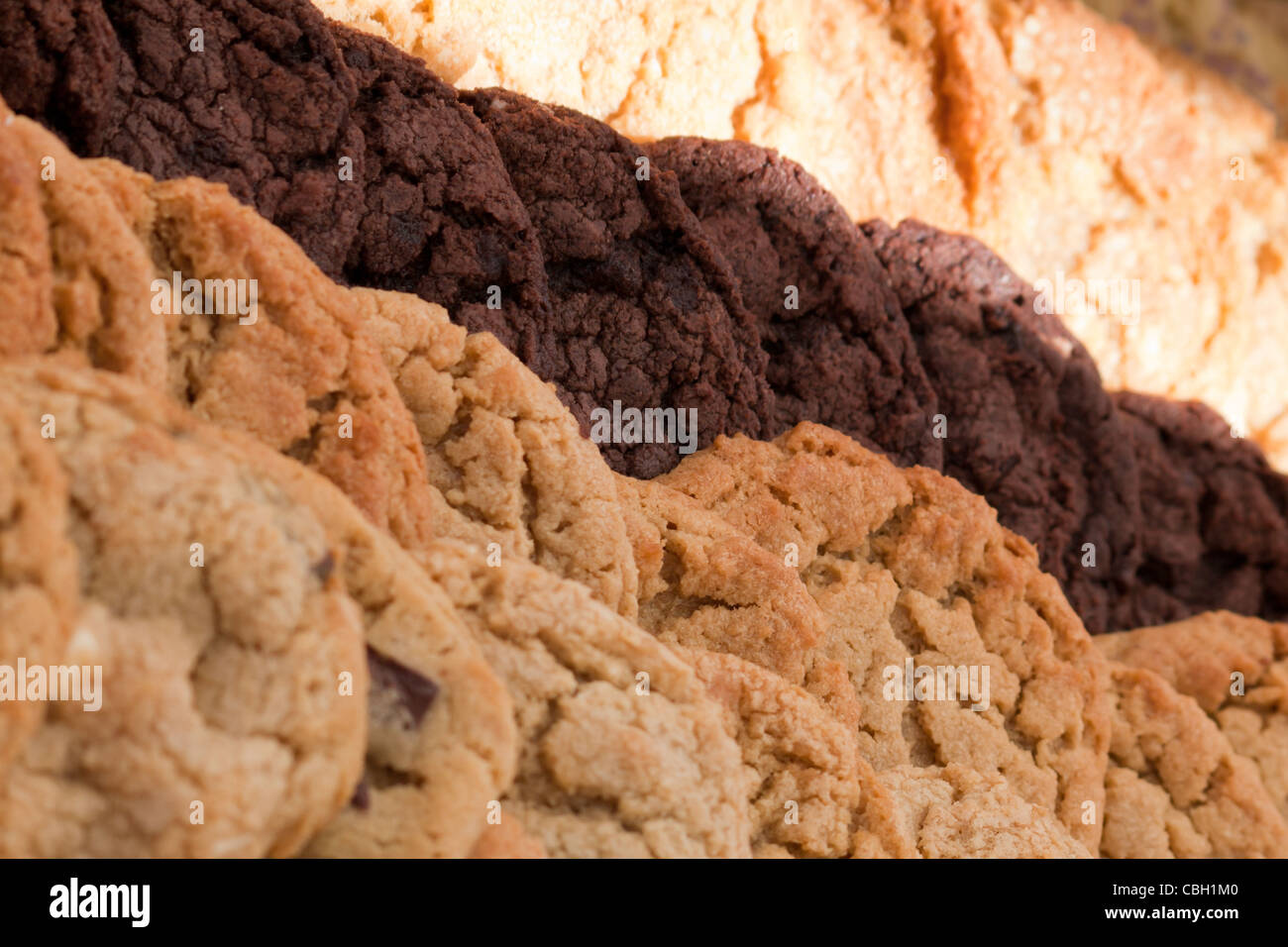 Cookies on the display at the local farmers market Stock Photo - Alamy