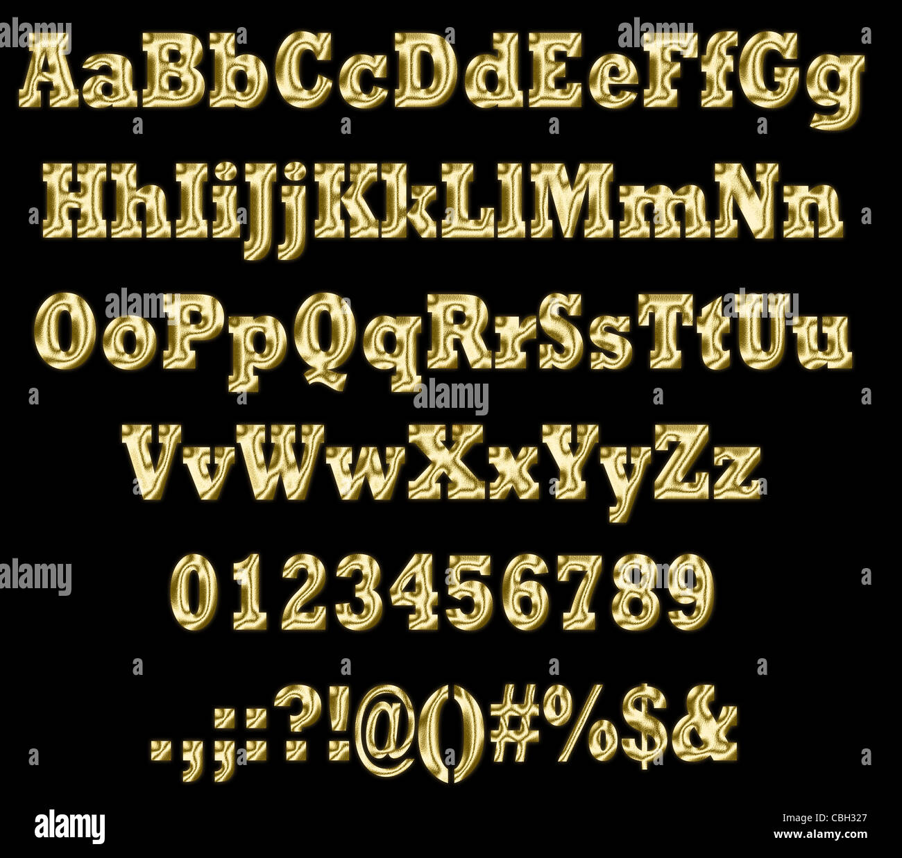 Gold letters on black hi-res stock photography and images - Alamy