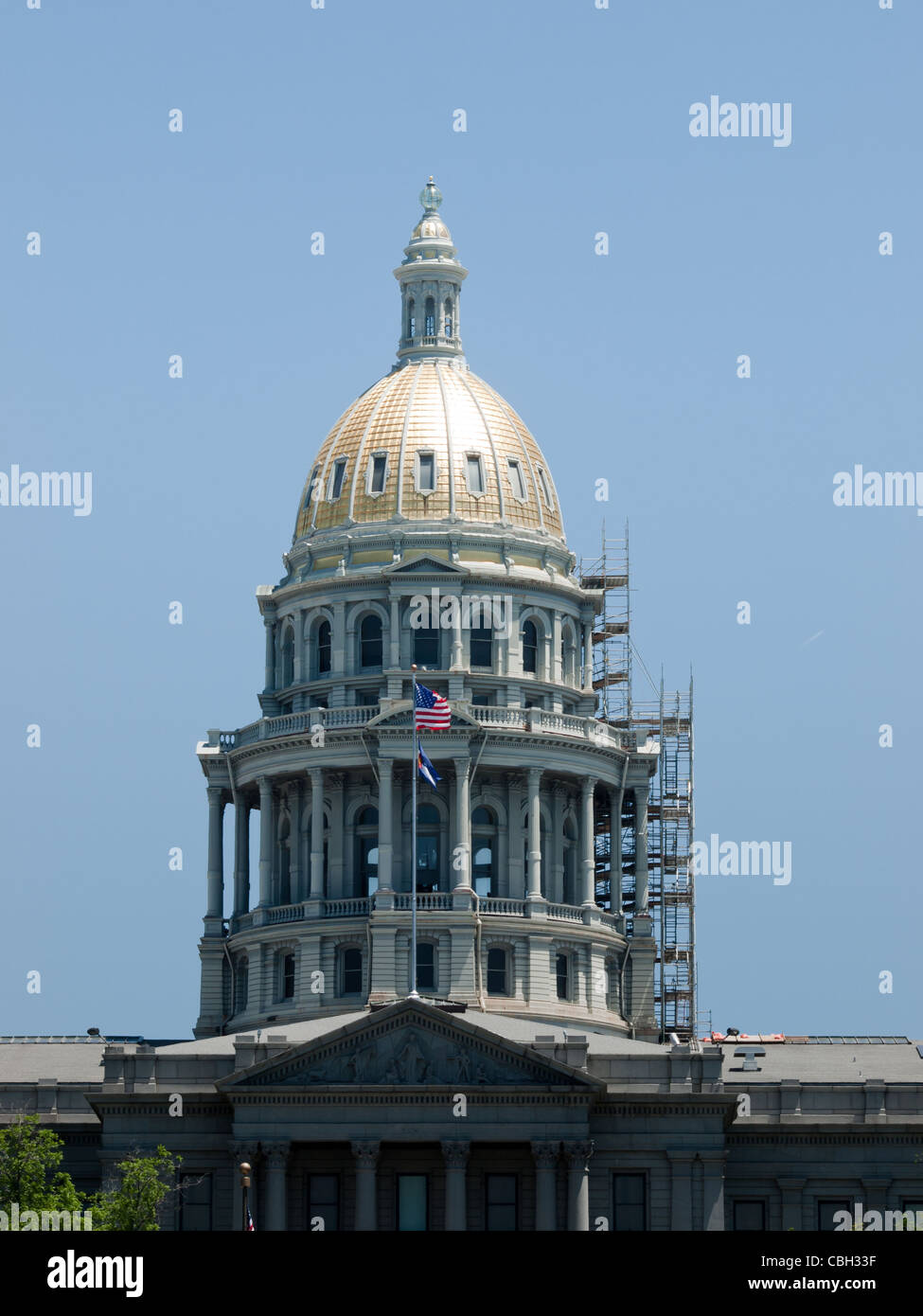 Colorado state capitol golden dome hi-res stock photography and images ...