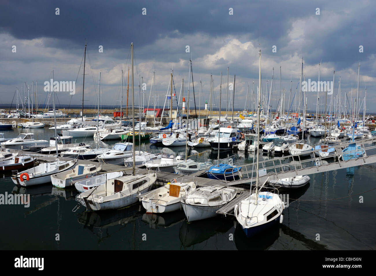Port Tudy harbour,Ile de Groix,Island,Morbihan,Bretagne,Brittany,France ...