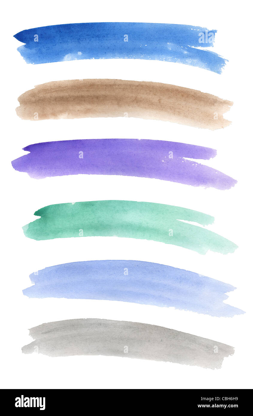 Abstract watercolor hand painted banners Stock Photo - Alamy