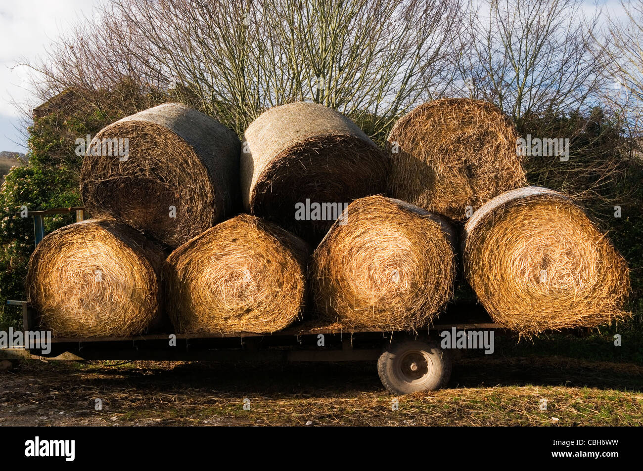 Trailer on a farm hi-res stock photography and images - Alamy