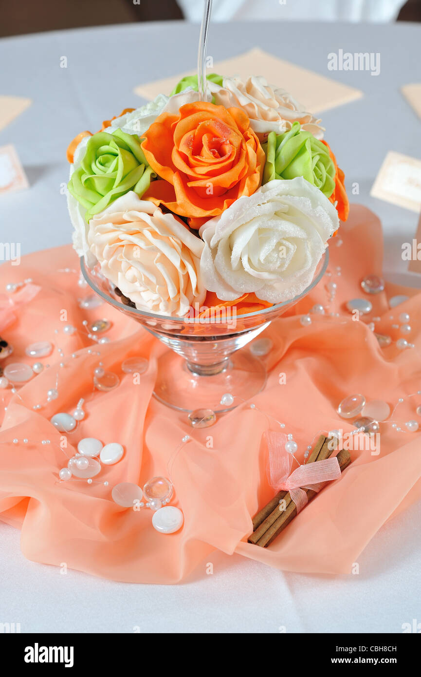 table with flowers Stock Photo - Alamy