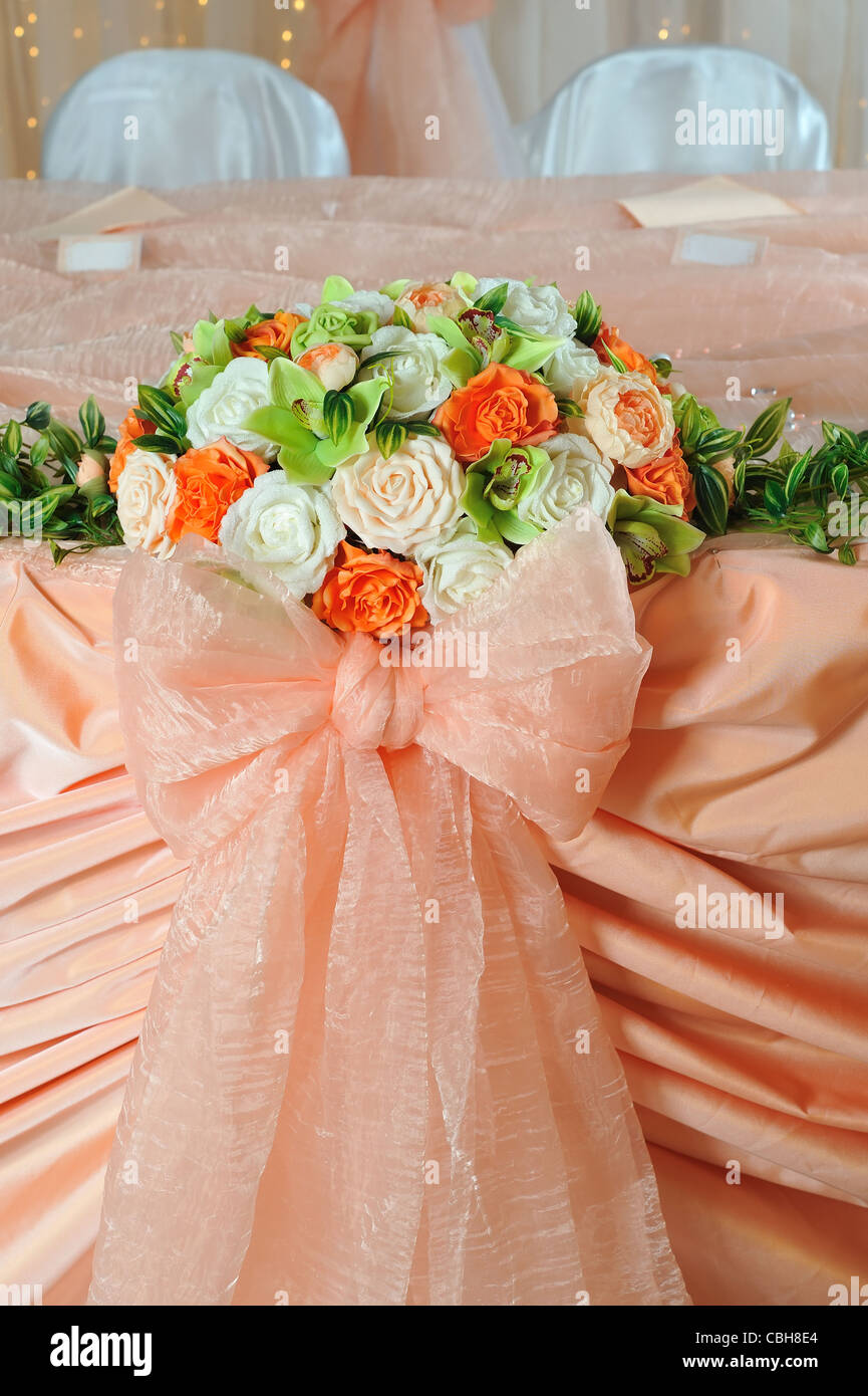 table with flowers Stock Photo - Alamy