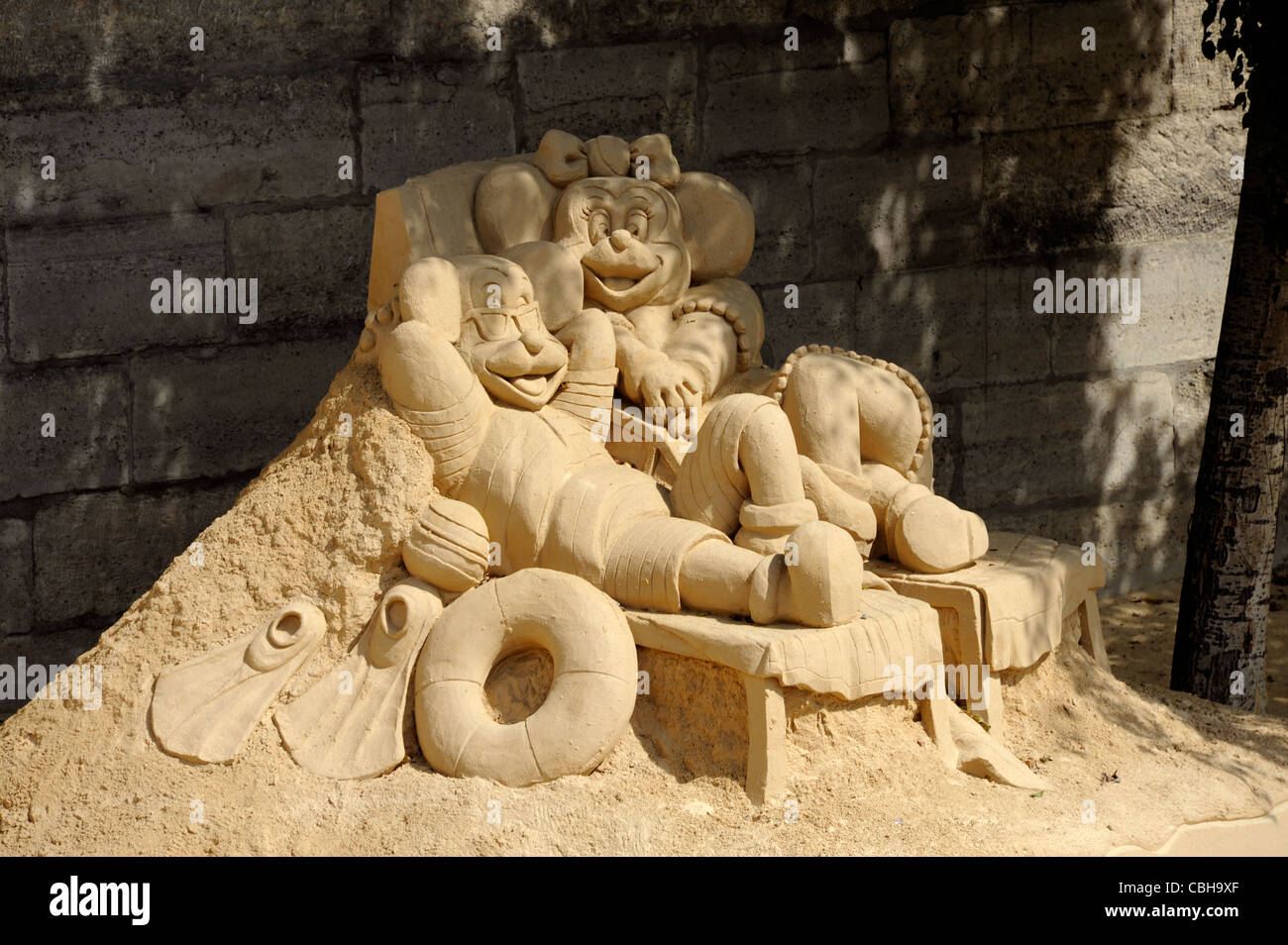 Paris Plage,France,Paris beach,Sand sculpture,Quai du Louvre Stock ...