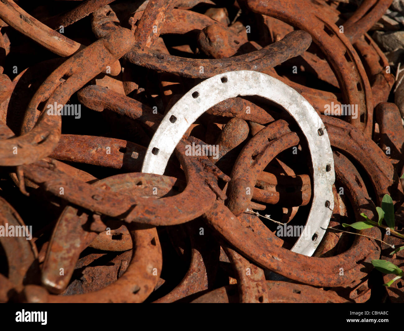 Pile horseshoes hi-res stock photography and images - Alamy