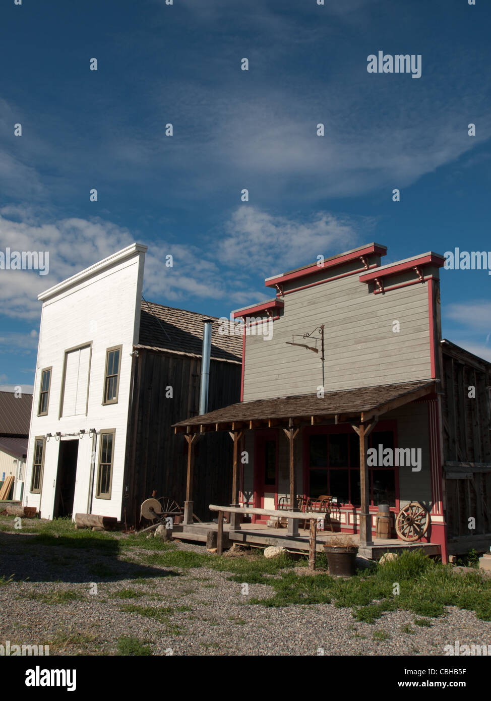 Exterior elevation of the old western general store. Museum of the ...