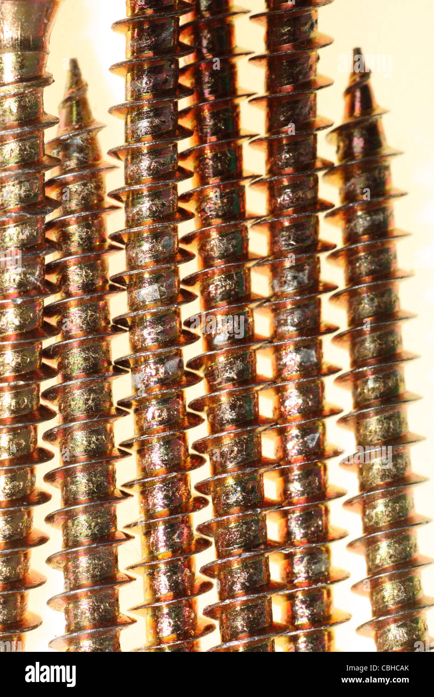 Isolated screws for background texture Stock Photo - Alamy