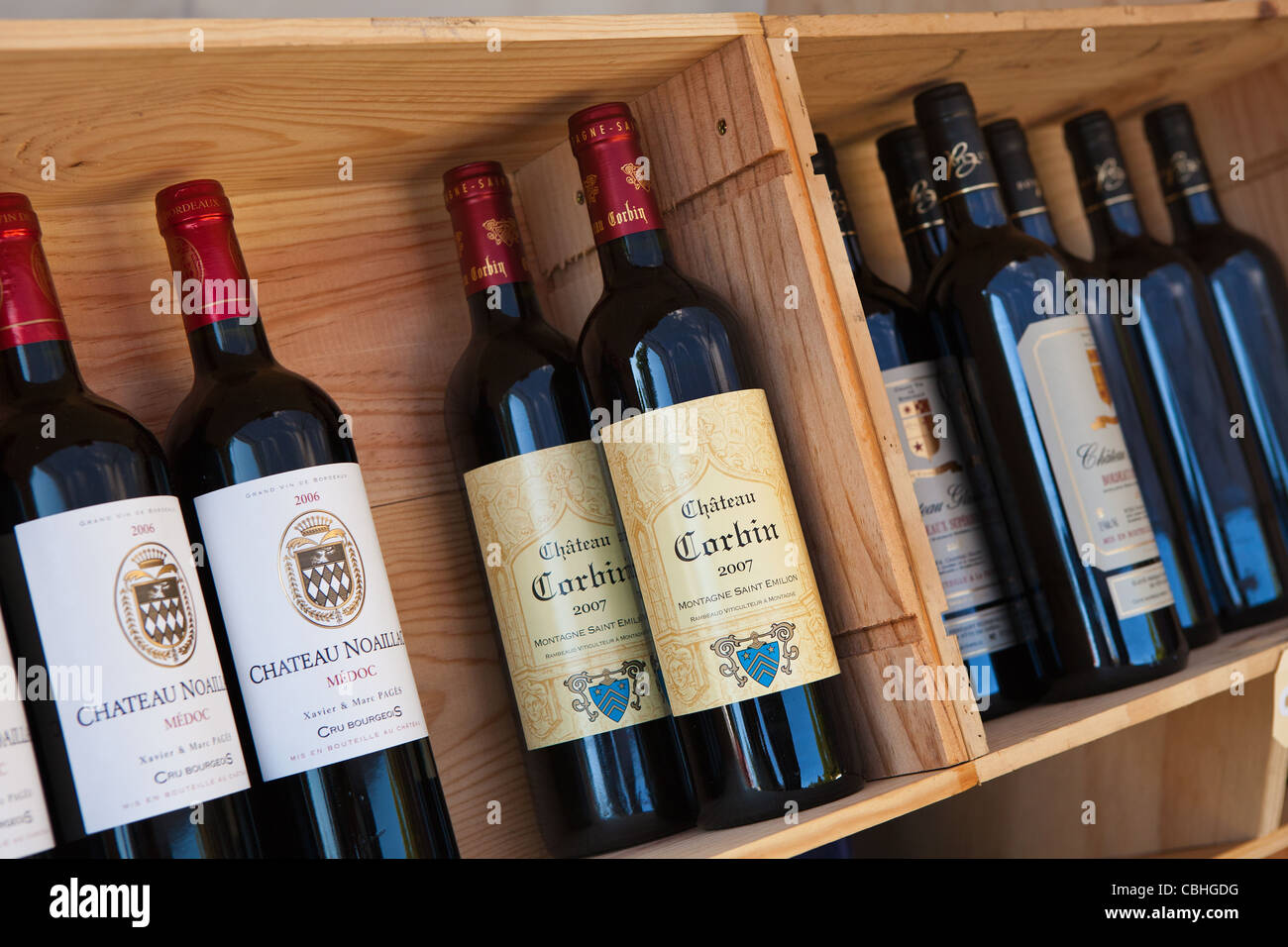 Open bottle of french red wine hi-res stock photography and images - Alamy