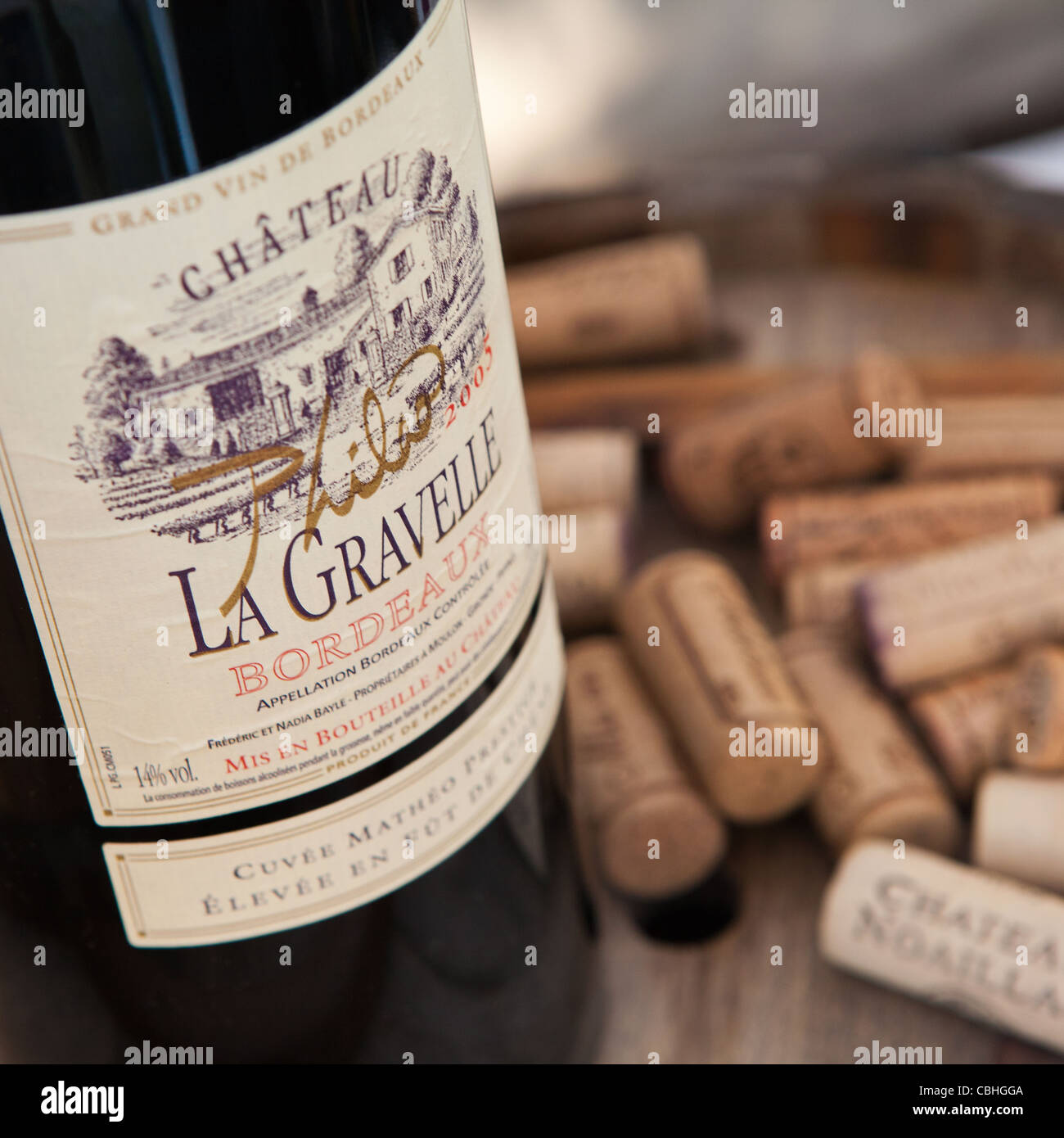French Red Wine Stock Photo - Alamy