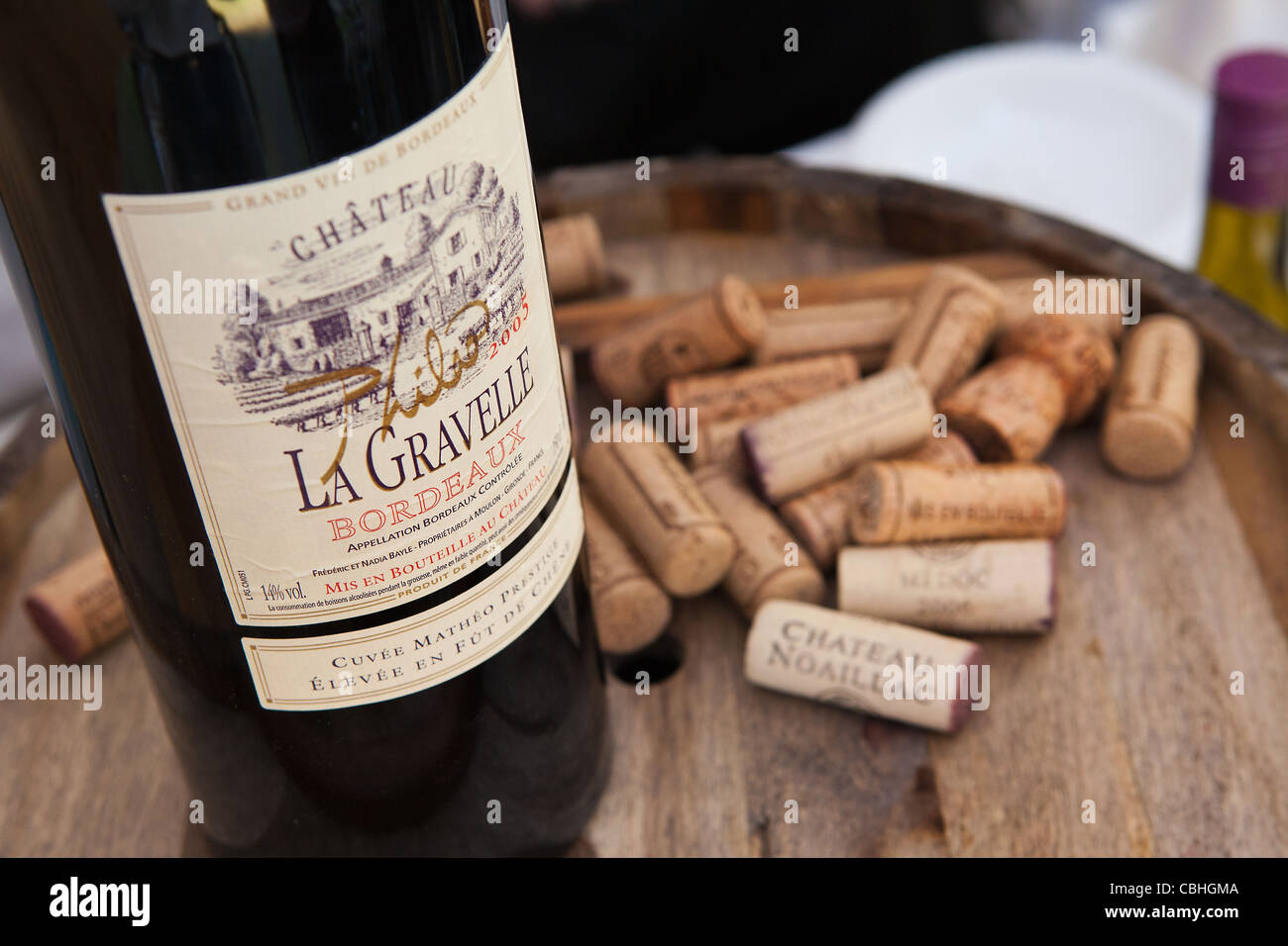 French Red Wine Stock Photo - Alamy