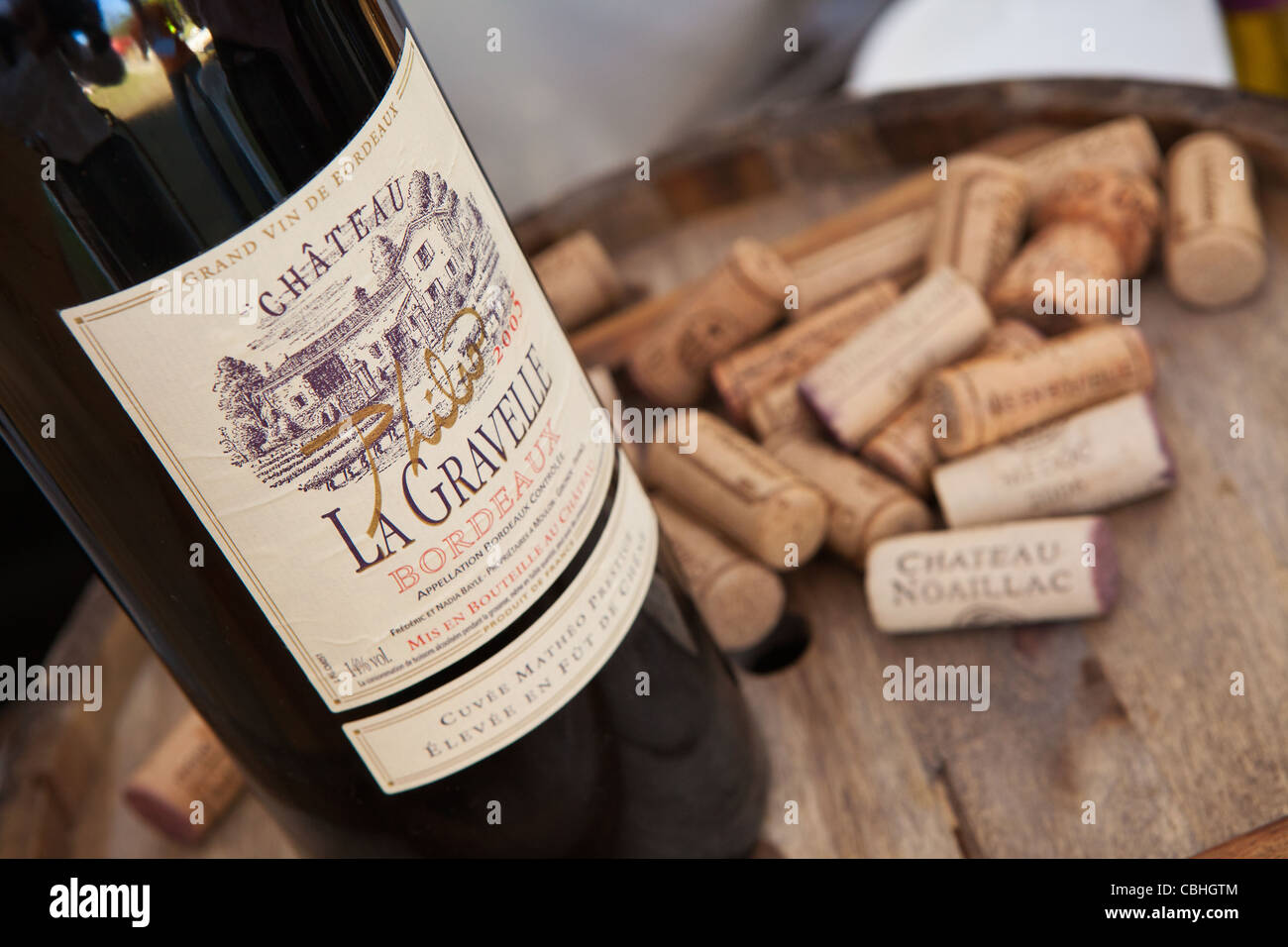 French Red Wine Stock Photo - Alamy