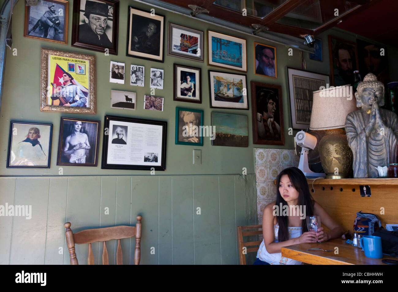 ASian girl in Toronto Cafe Stock Photo - Alamy