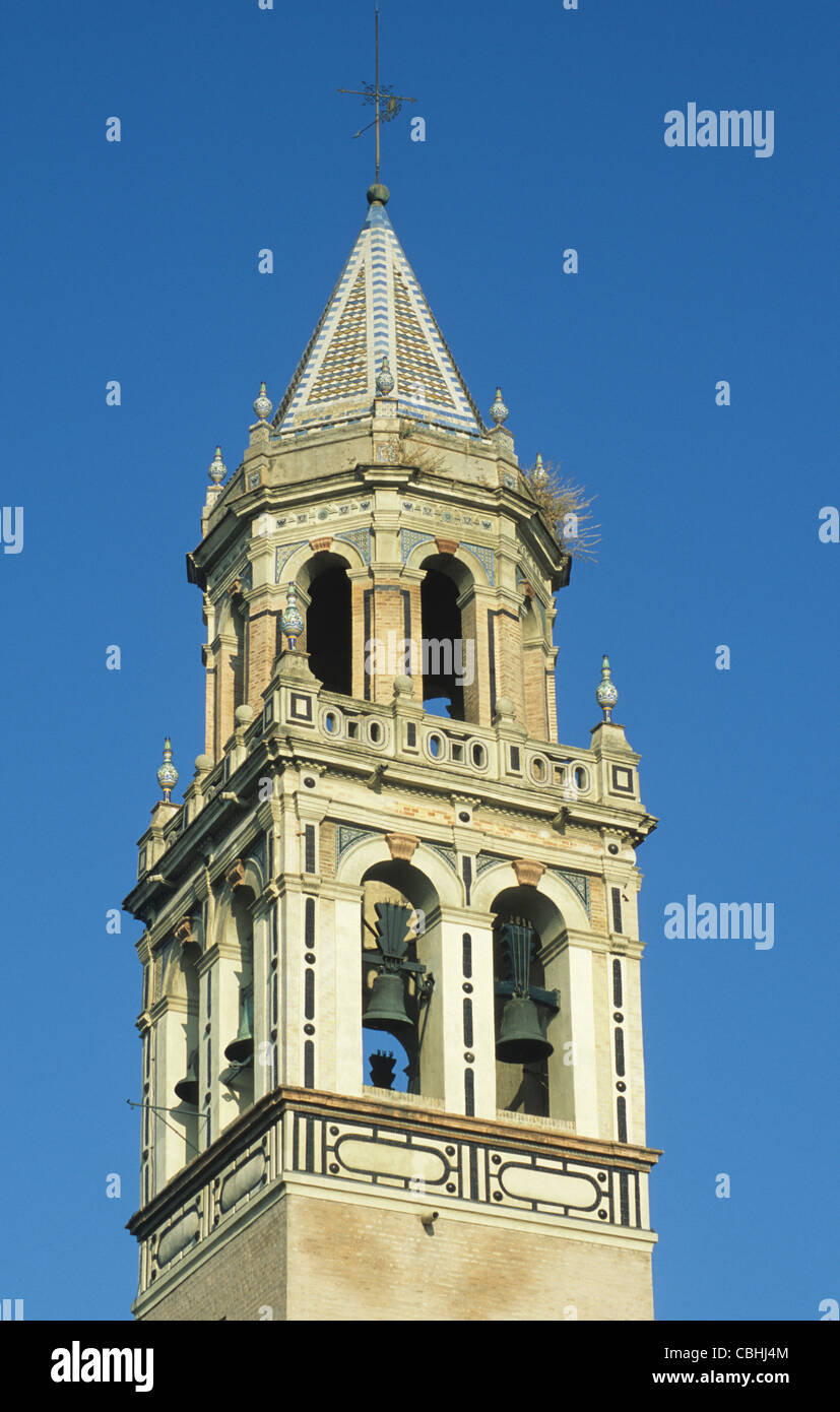 San Pedro church tower, Seville, Spain Stock Photo - Alamy