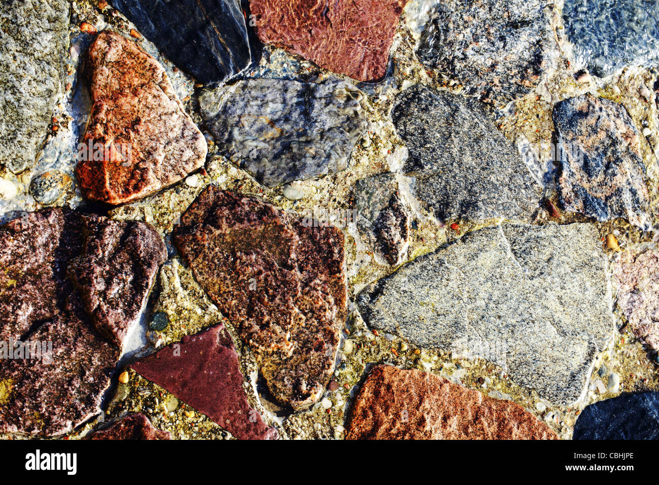 colorful background stone under water in outdoor Stock Photo - Alamy
