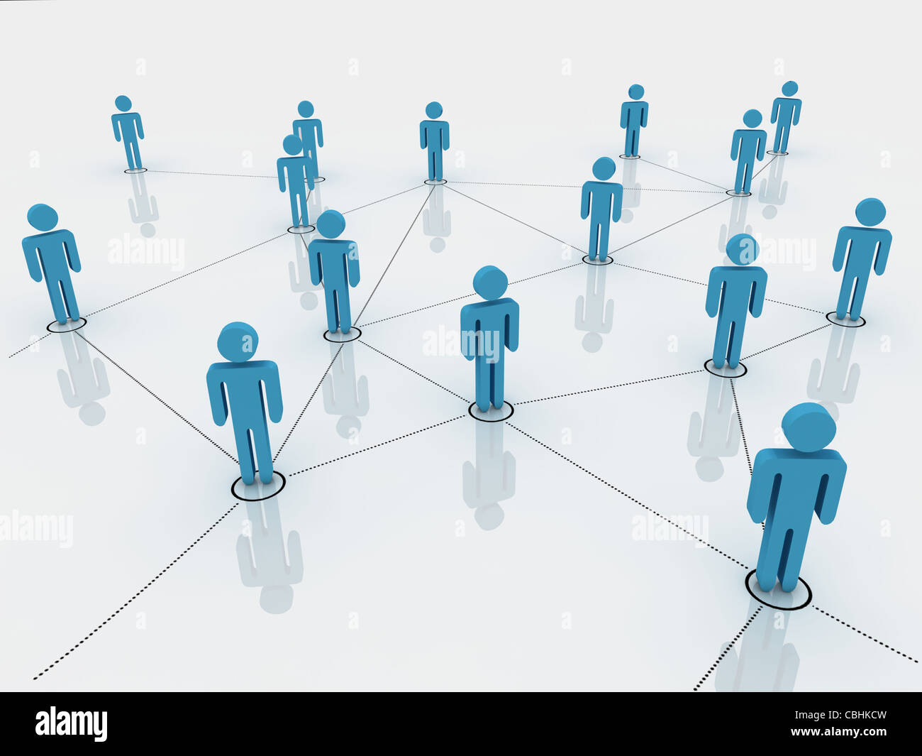 human figures as a symbol of social network Stock Photo - Alamy