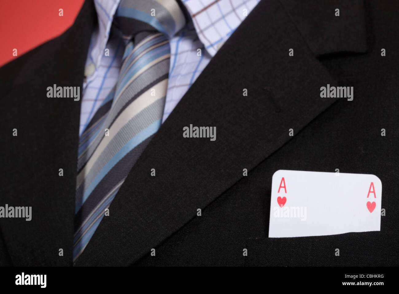 man and playing cards in pocket Stock Photo - Alamy