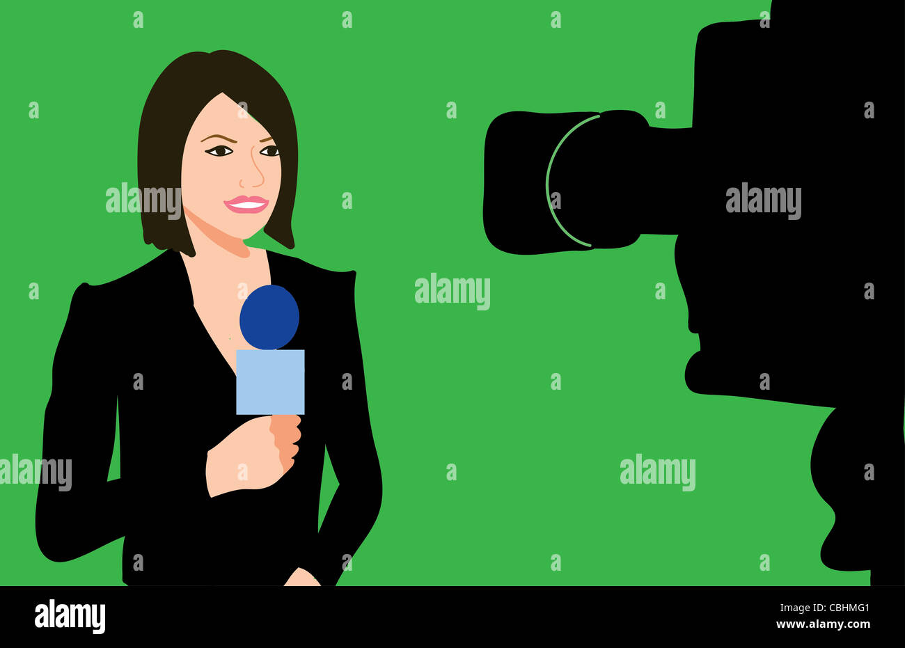 Weather reporter television hi-res stock photography and images - Alamy