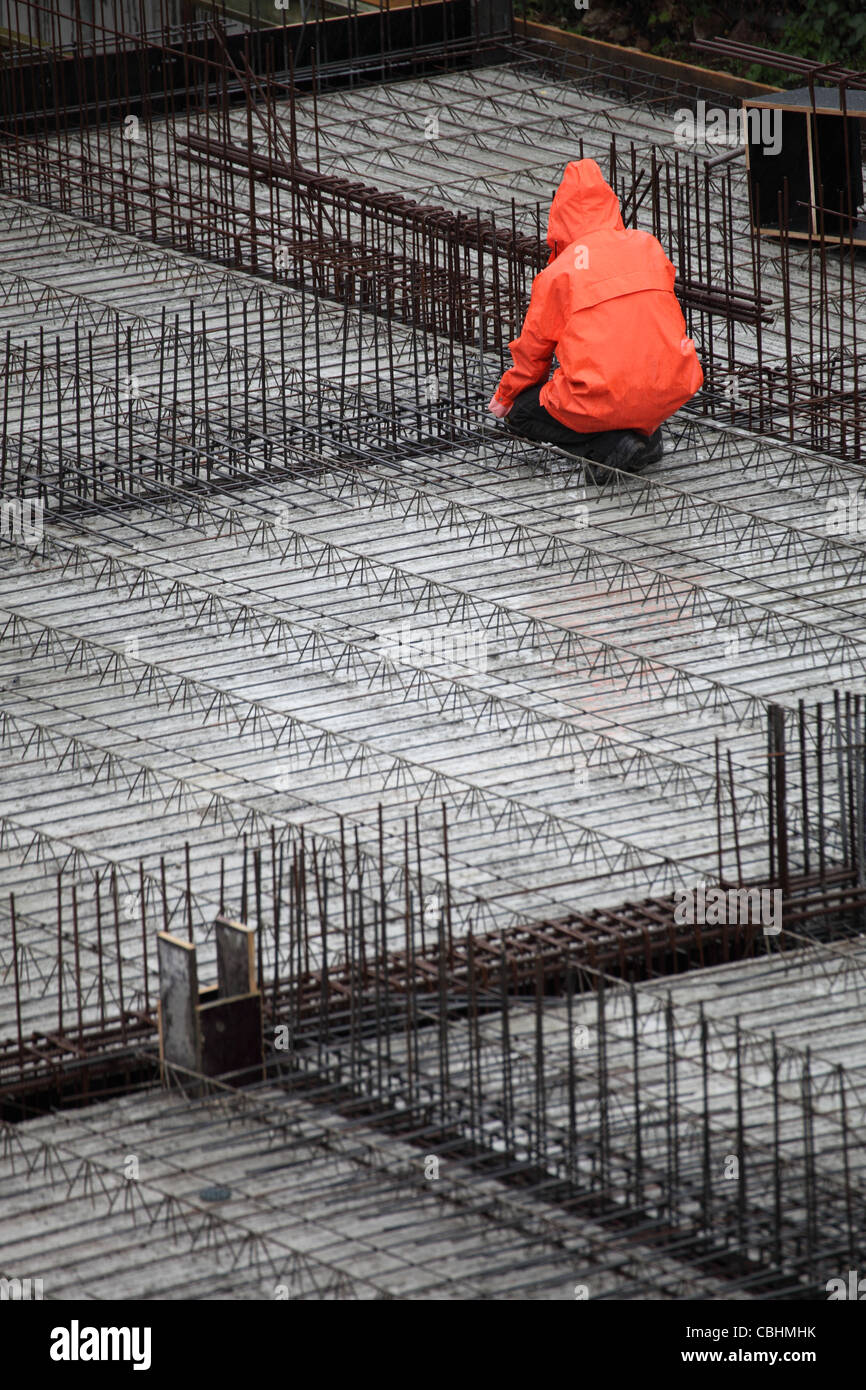 man, worker in construction building Stock Photo - Alamy