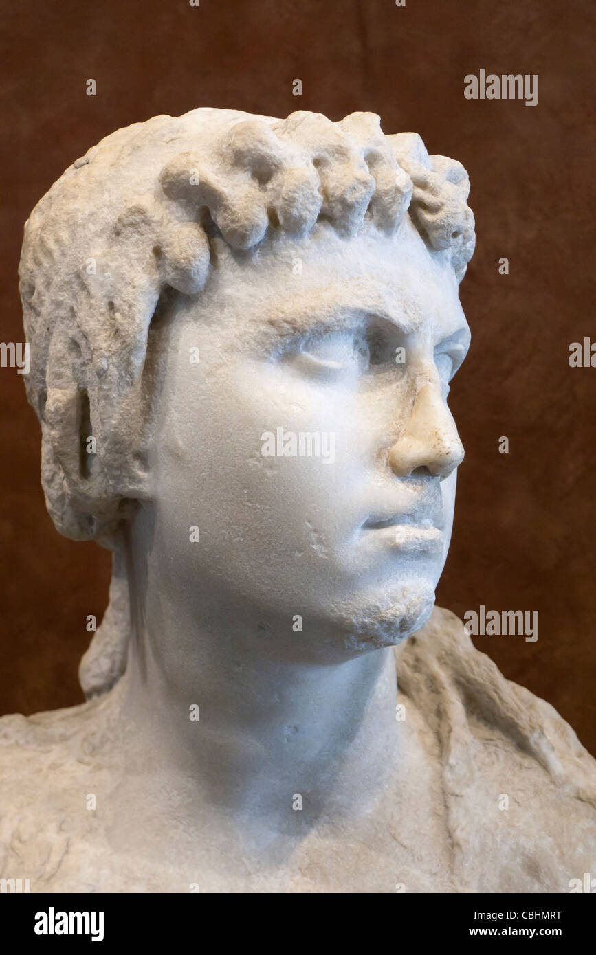Bust of Cleopatra II (172-116 BC) or her daughter, Cleopatra III (141 ...