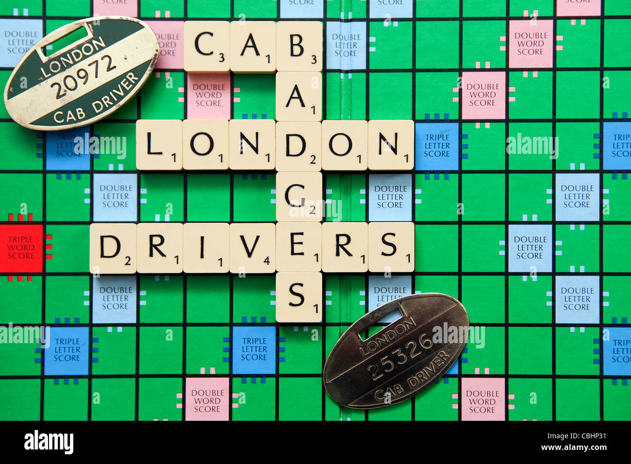 London taxi drivers badges hi-res stock photography and images - Alamy