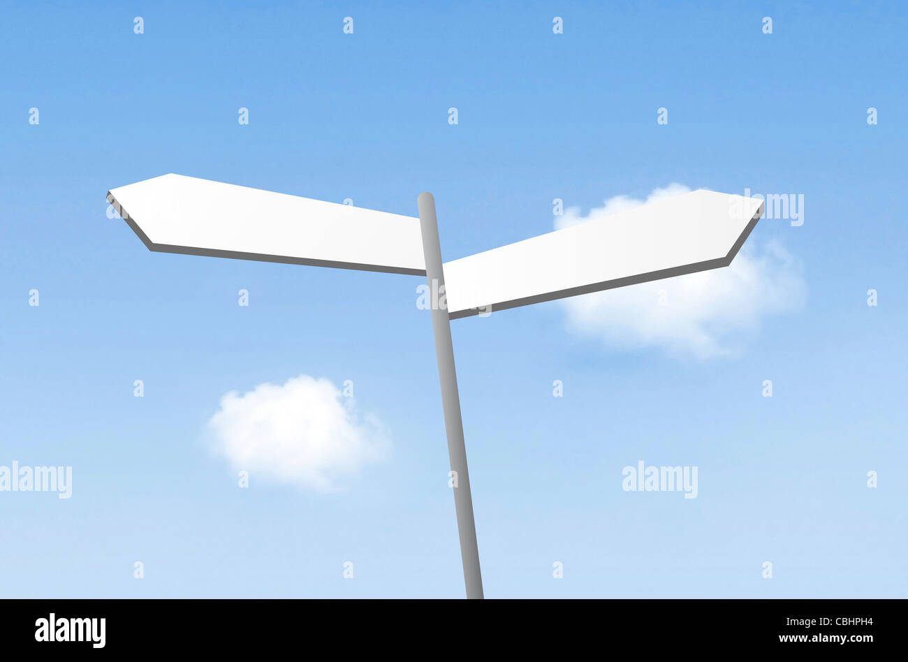Blank signpost hi-res stock photography and images - Alamy