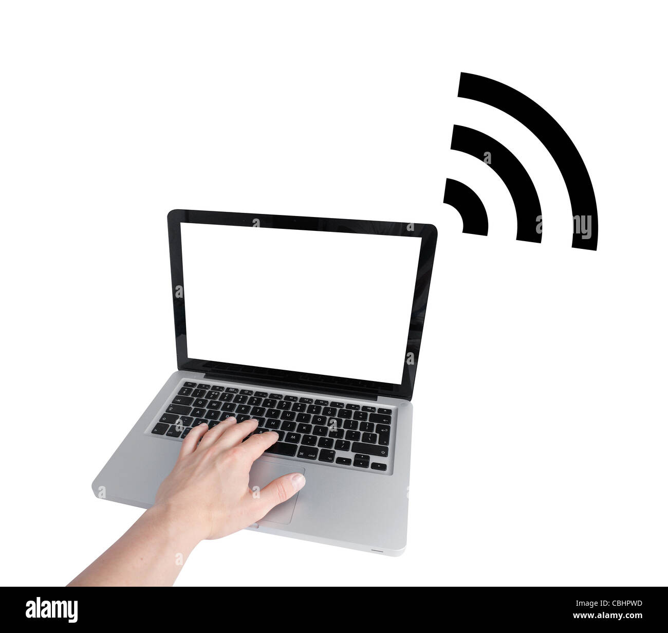 Laptop wifi hotspot hi-res stock photography and images - Alamy