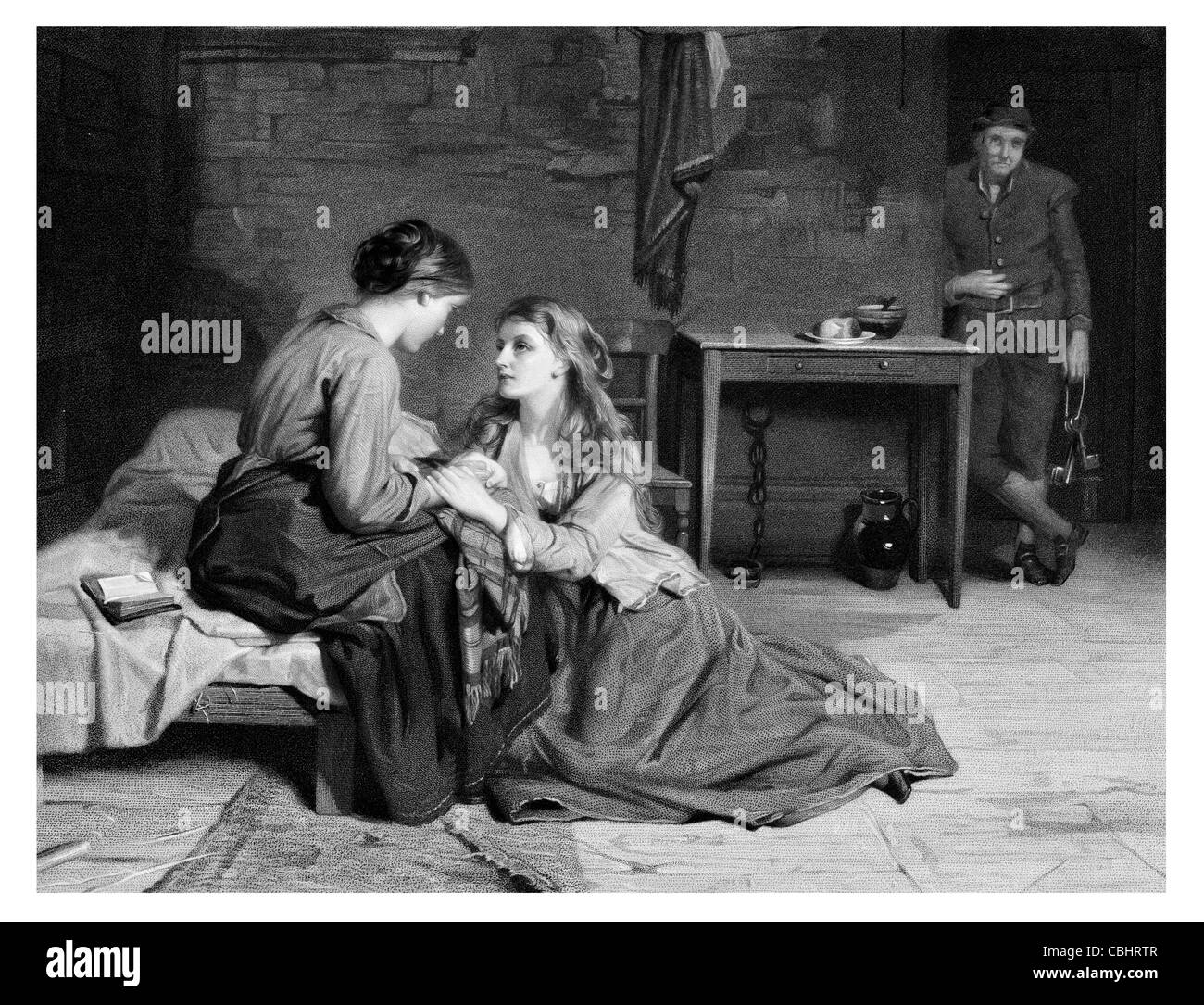 Women in prison with guard Cut Out Stock Images & Pictures - Alamy