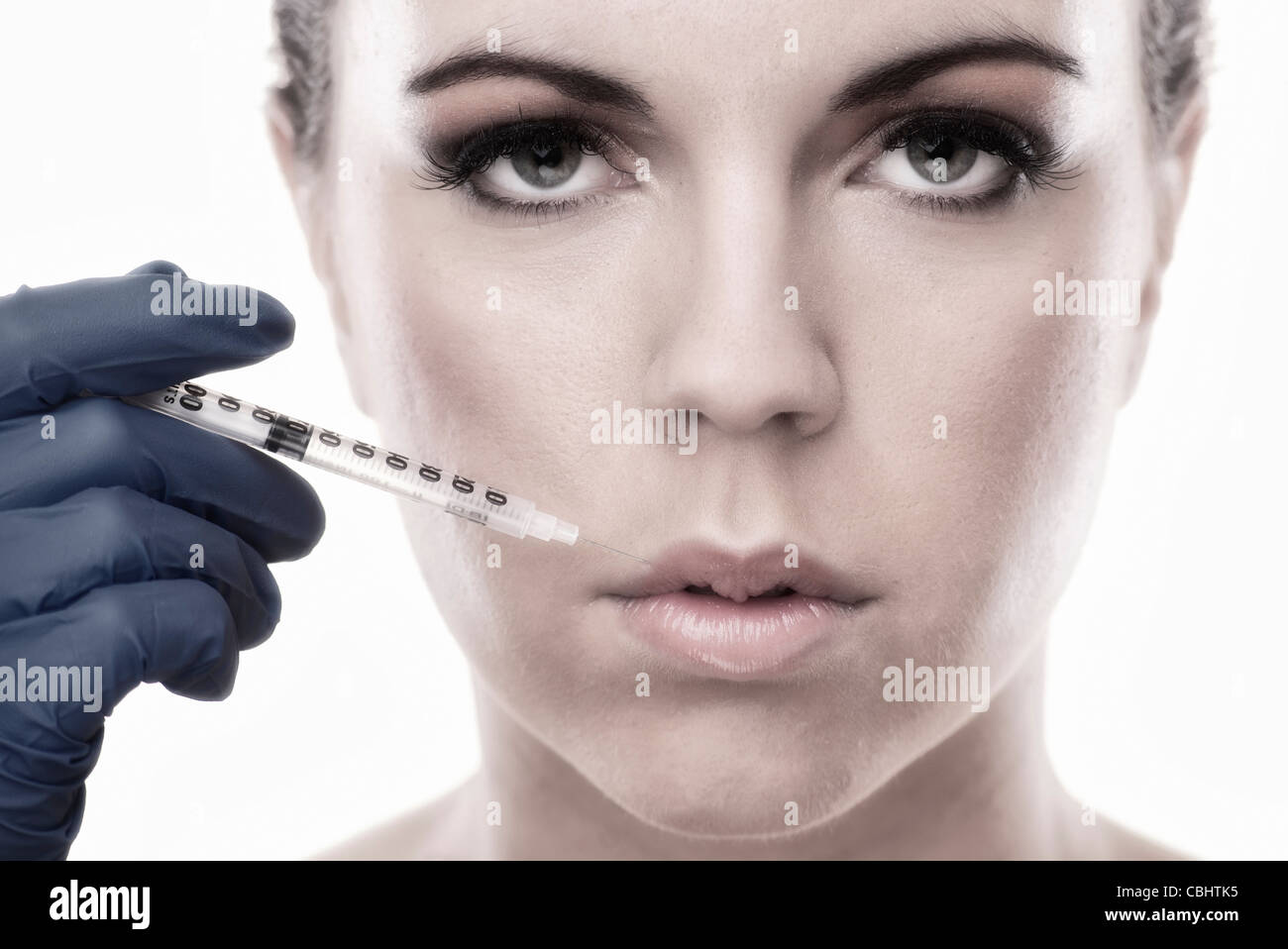 Lip lift hi-res stock photography and images - Alamy