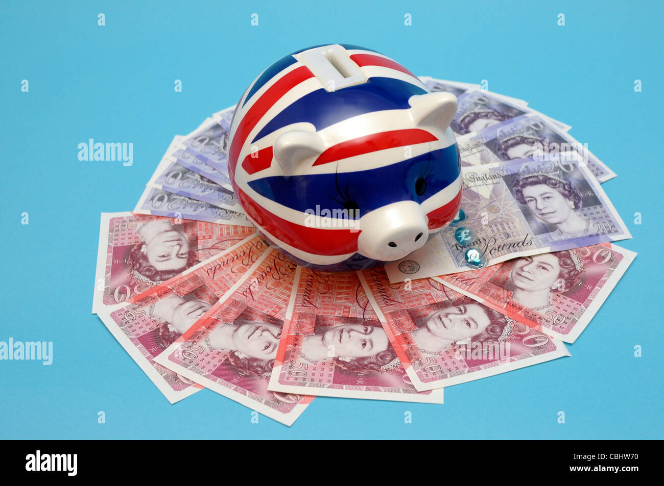 Fifty pound notes fan hi-res stock photography and images - Alamy
