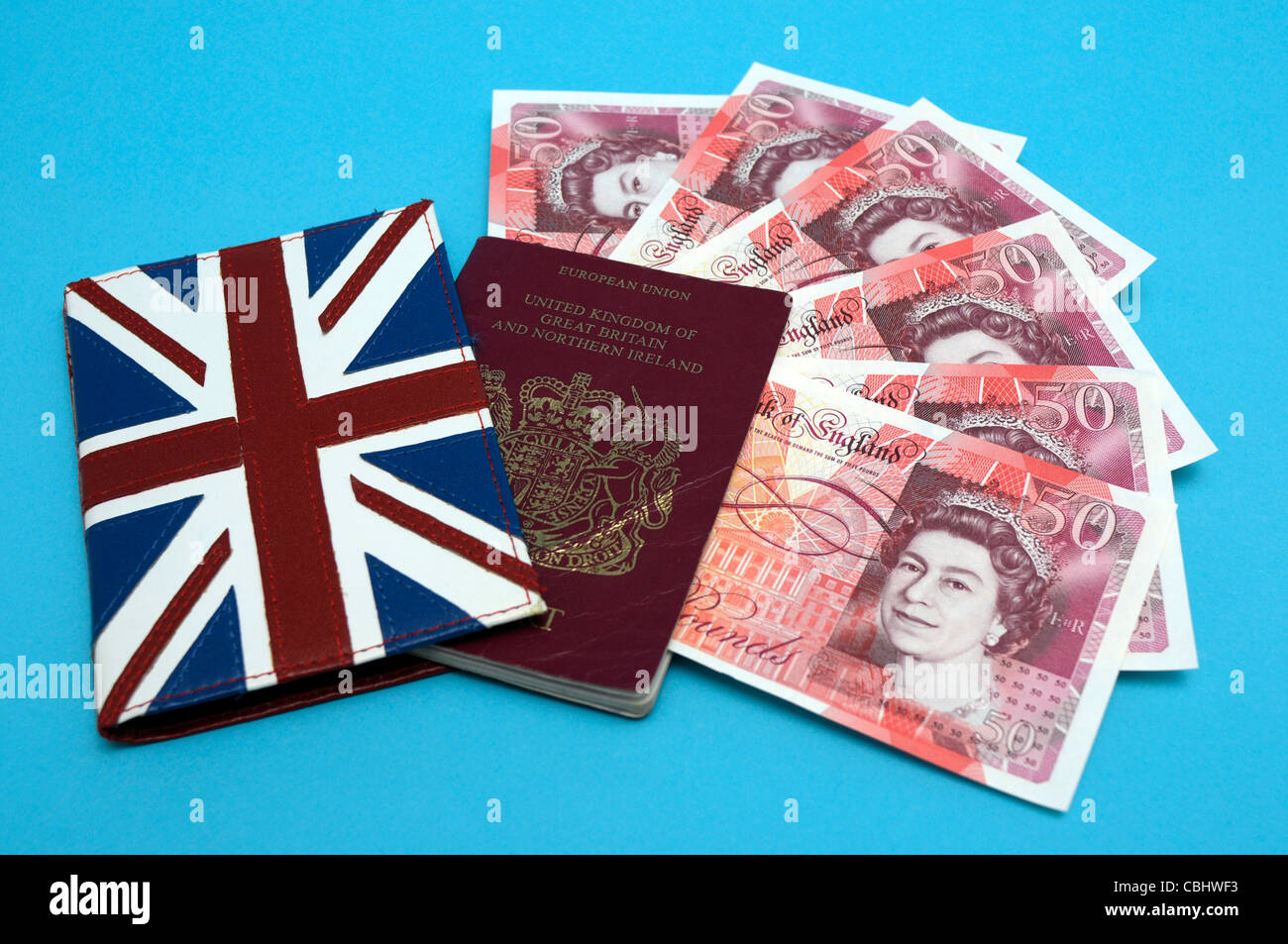 English notes fifty fan hi-res stock photography and images - Alamy