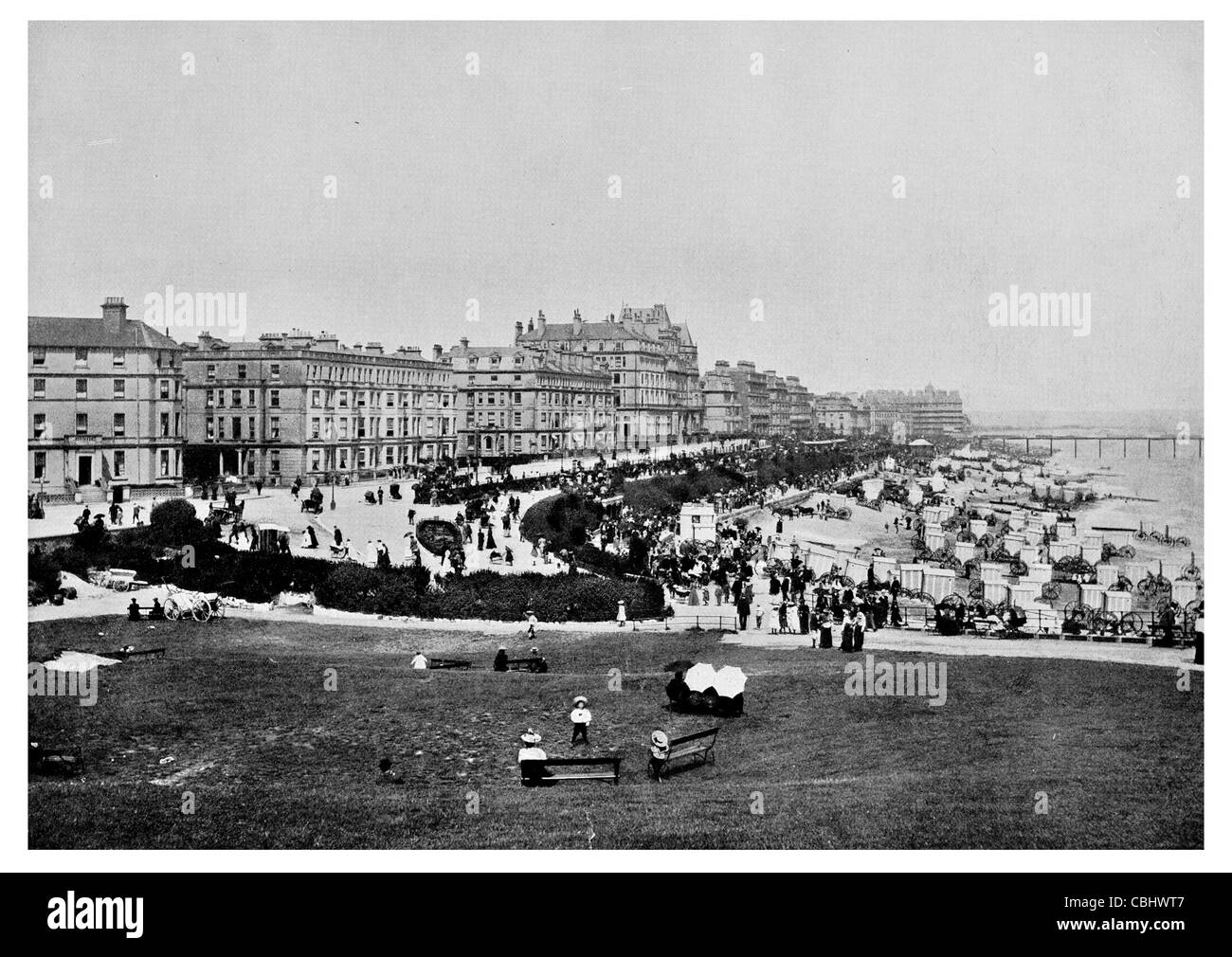 Eastbourne Sussex England Victorian Promenade esplanade pier seaside ...