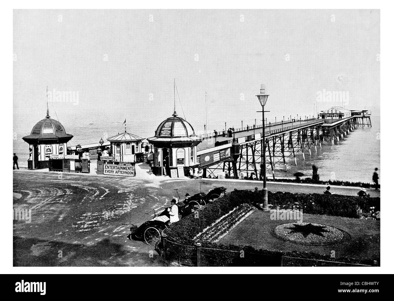 Eastbourne Sussex England Victorian Promenade esplanade pier seaside ...