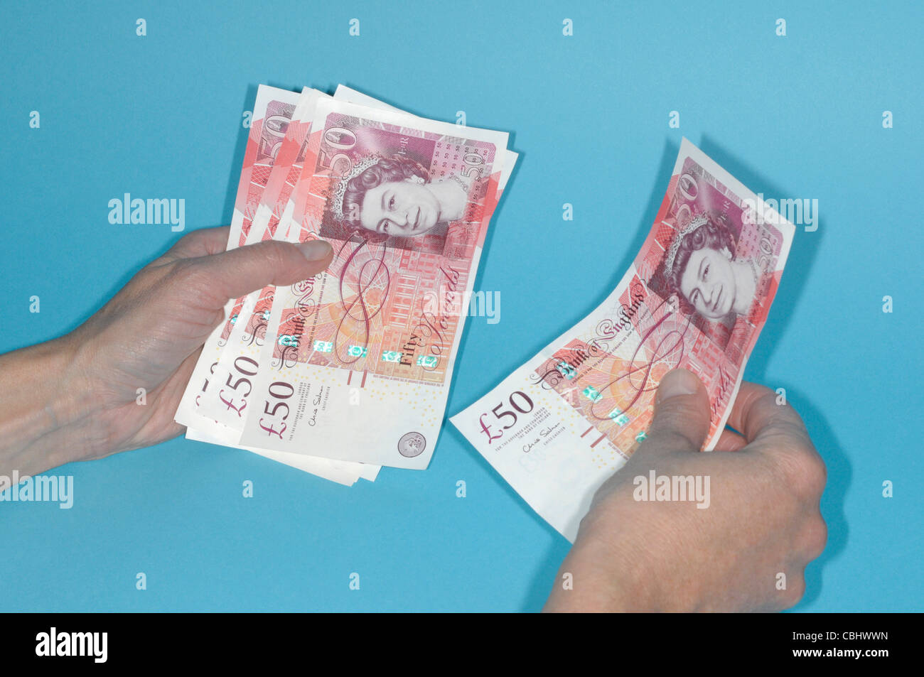 Counting money sterling bank hi-res stock photography and images - Alamy