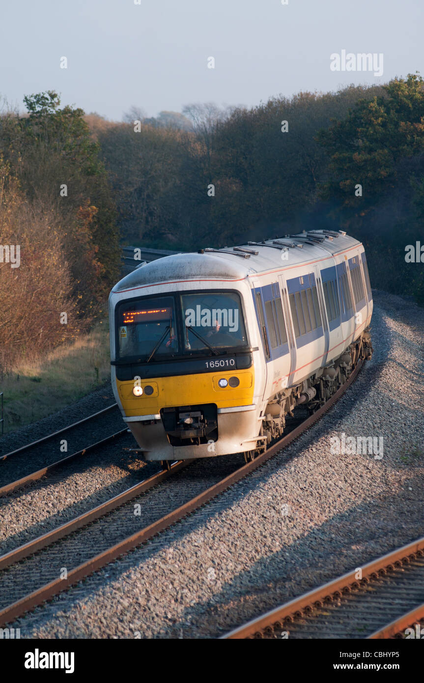 Chiltern Railways train, Warwickshire, England, UK Stock Photo - Alamy