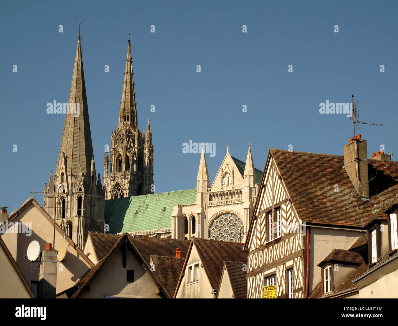 Notre-Dame de Chartres cathedral,Chartres,Eure-et-Loire, France,Way of ...